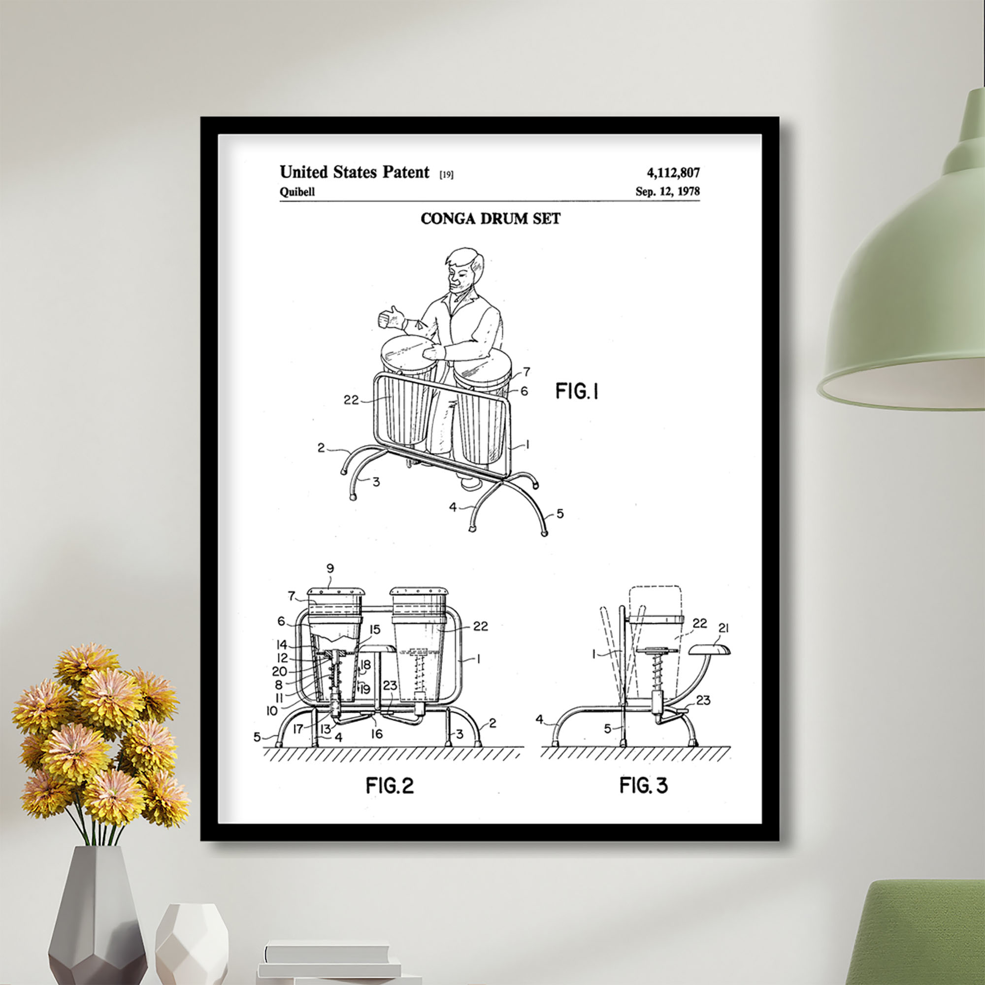 Conga drum 1978 #12 - Wall Art, Hanging Wall Decor, Home Decor ...