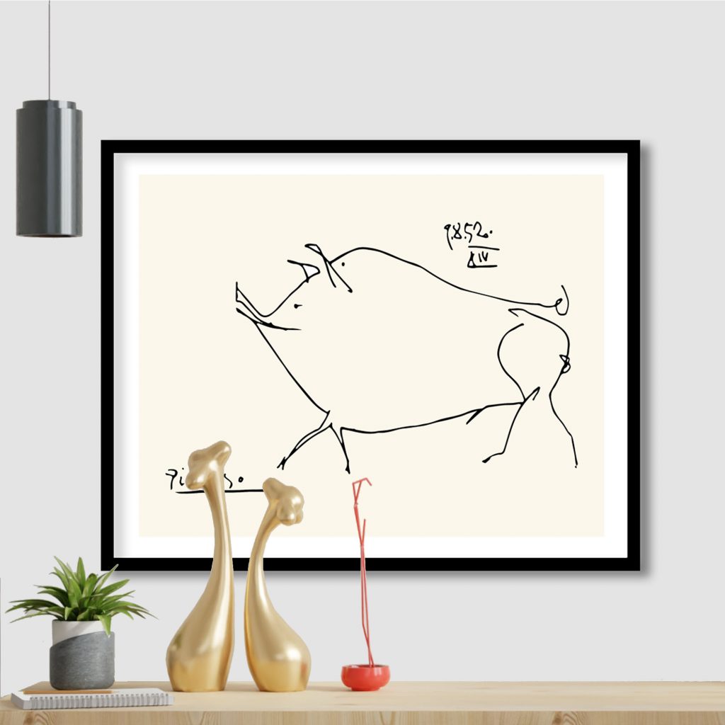Pig by Pablo Picasso - Wall Art, Hanging Wall Decor, Home Decor ...