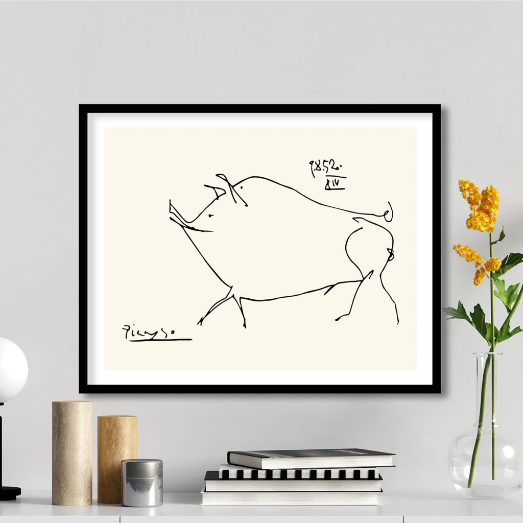 Pig by Pablo Picasso - Wall Art, Hanging Wall Decor, Home Decor ...