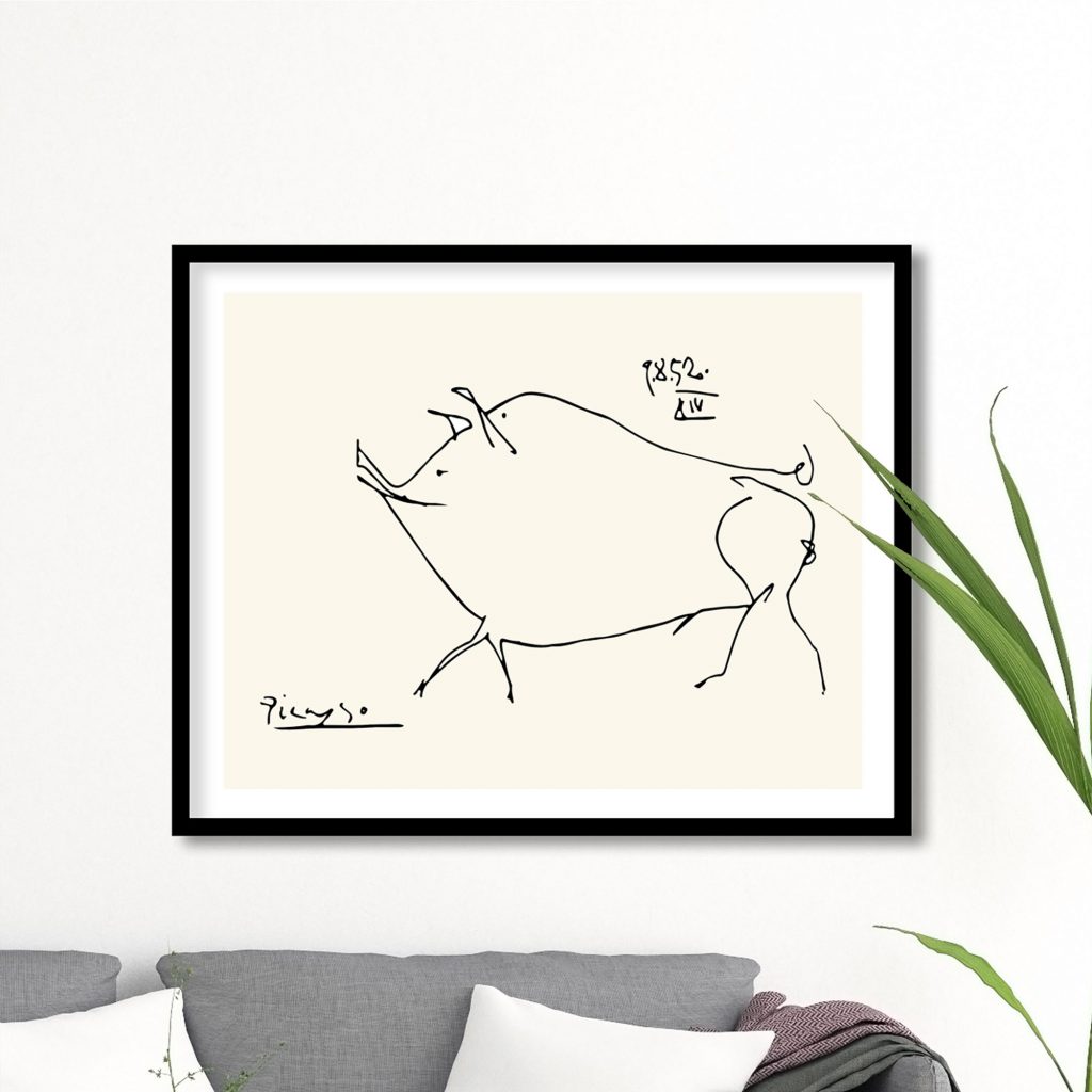 Pig by Pablo Picasso - Wall Art, Hanging Wall Decor, Home Decor ...