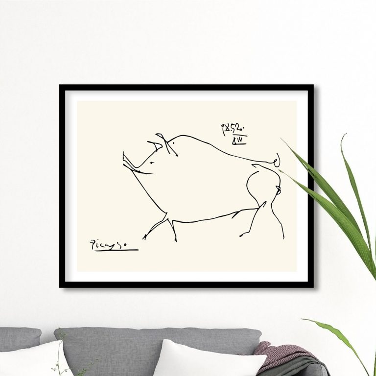 Pig by Pablo Picasso - Wall Art, Hanging Wall Decor, Home Decor ...