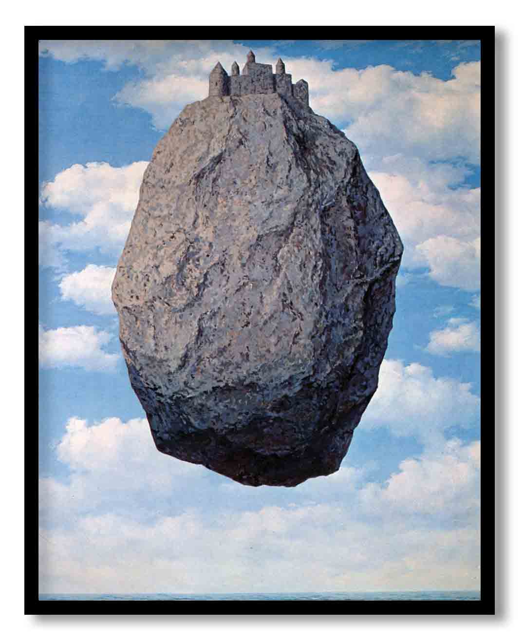 The castle of the pyrenees by Rene Magritte (1959) - Wall Art, Hanging ...