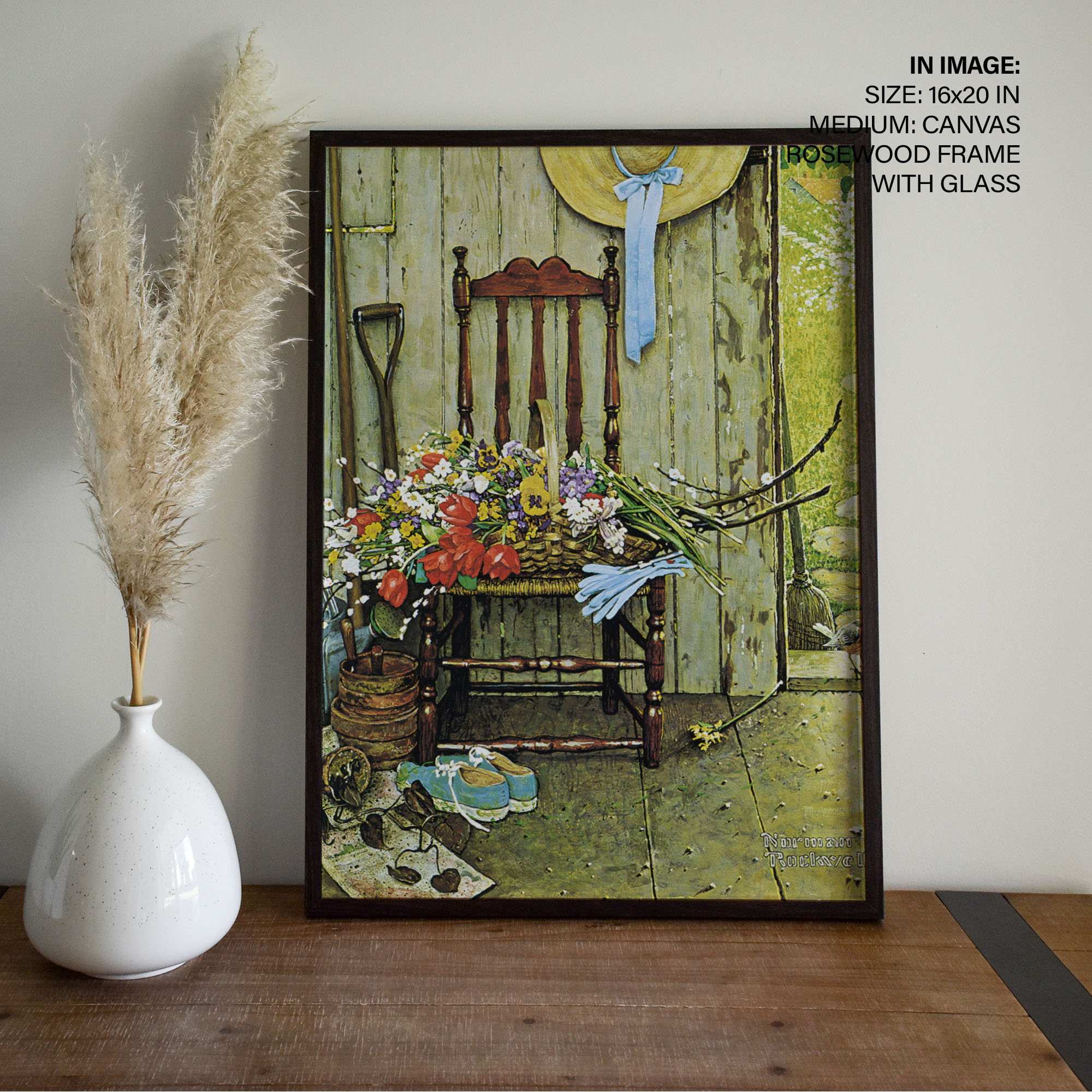 Spring flowers by Norman Rockwell (1969) - BestOfBharat
