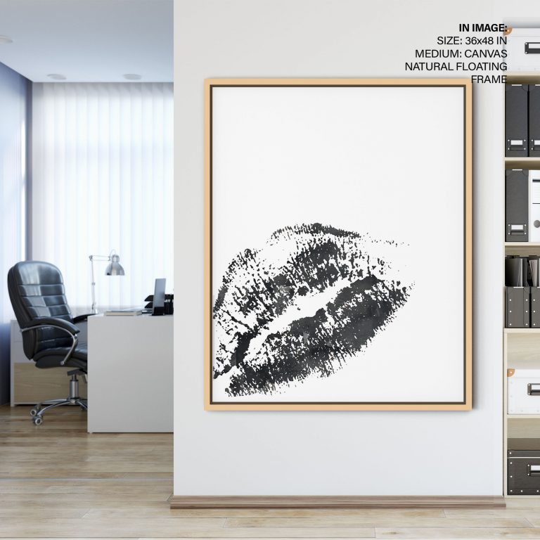 Kiss Print, Romantic, Fashion Wall Decor, Lips Wall Art, Kisses Print ...