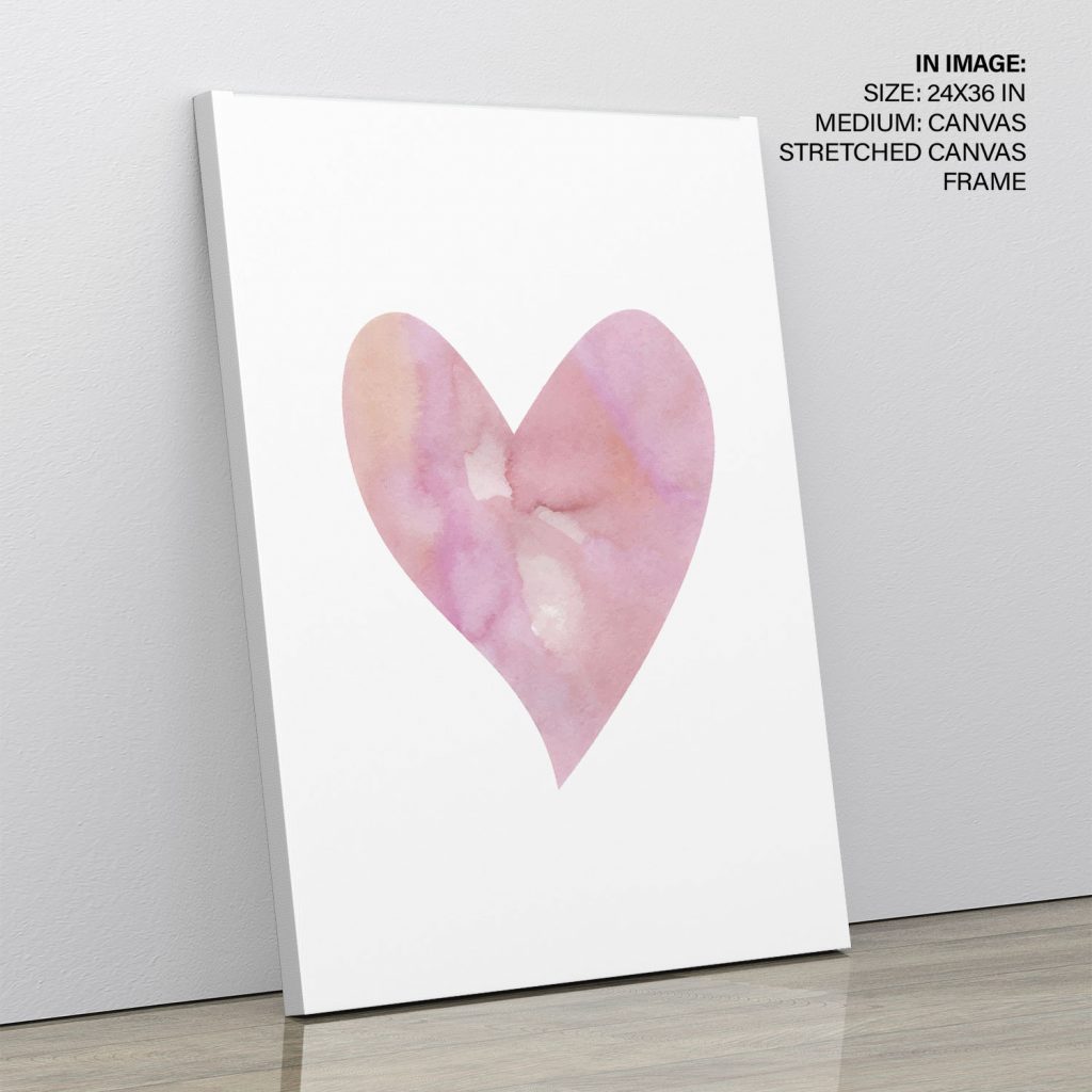 Heart Art Print Love Decor Valentines Day Gift Wedding Heart Poster ...