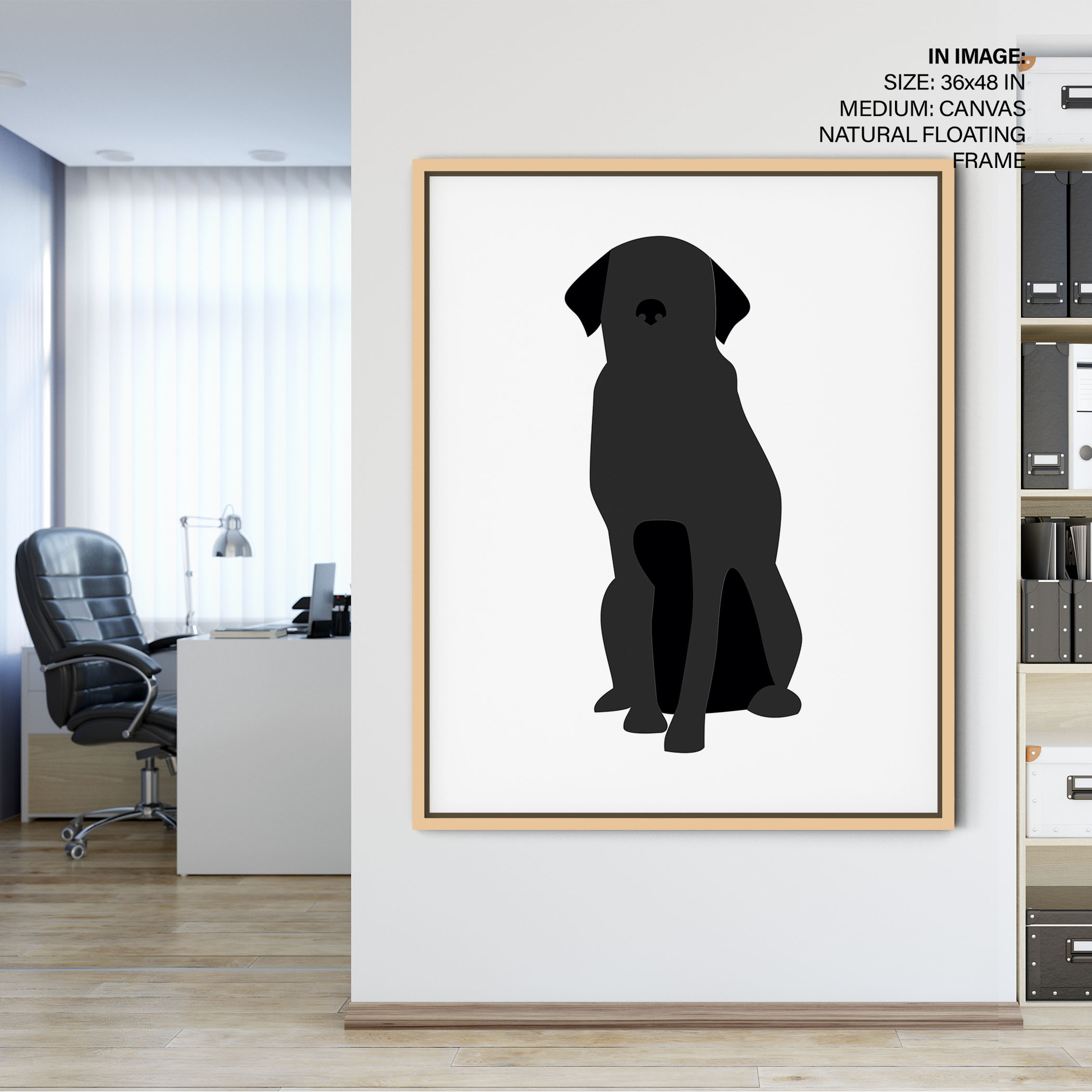 Black abstract dog - Wall Art, Hanging Wall Decor, Home Decor ...