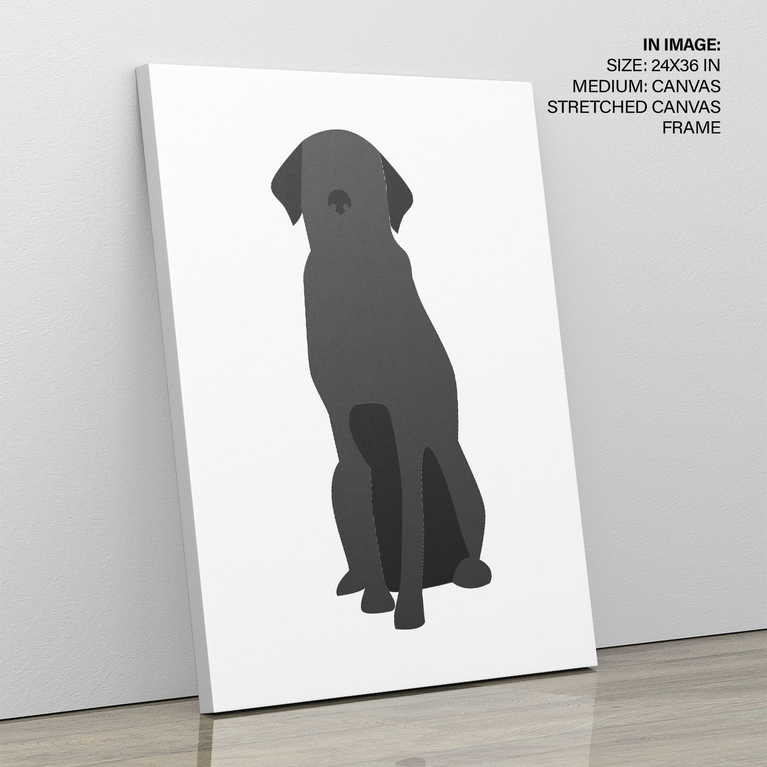 Black abstract dog - Wall Art, Hanging Wall Decor, Home Decor ...