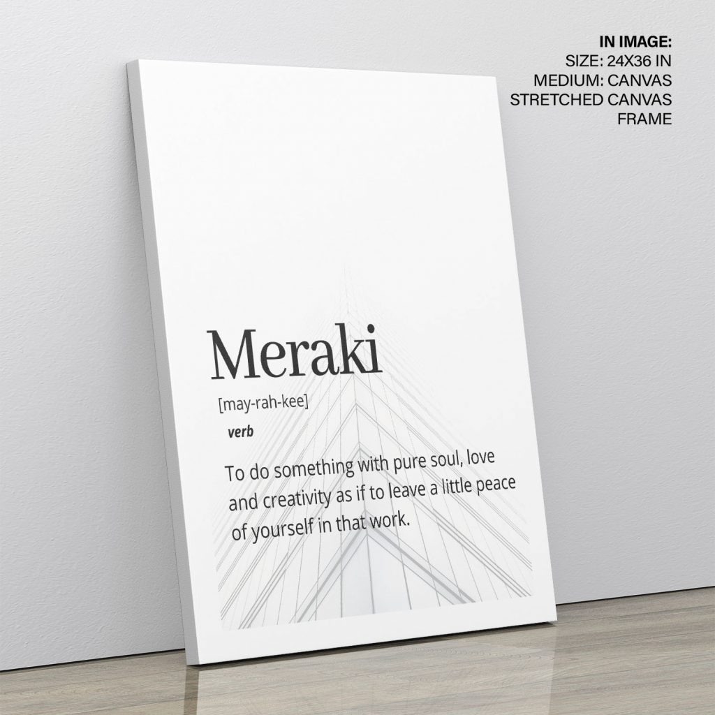 Meraki - Funny Dictionary Definition - Wall Art, Hanging Wall Decor ...