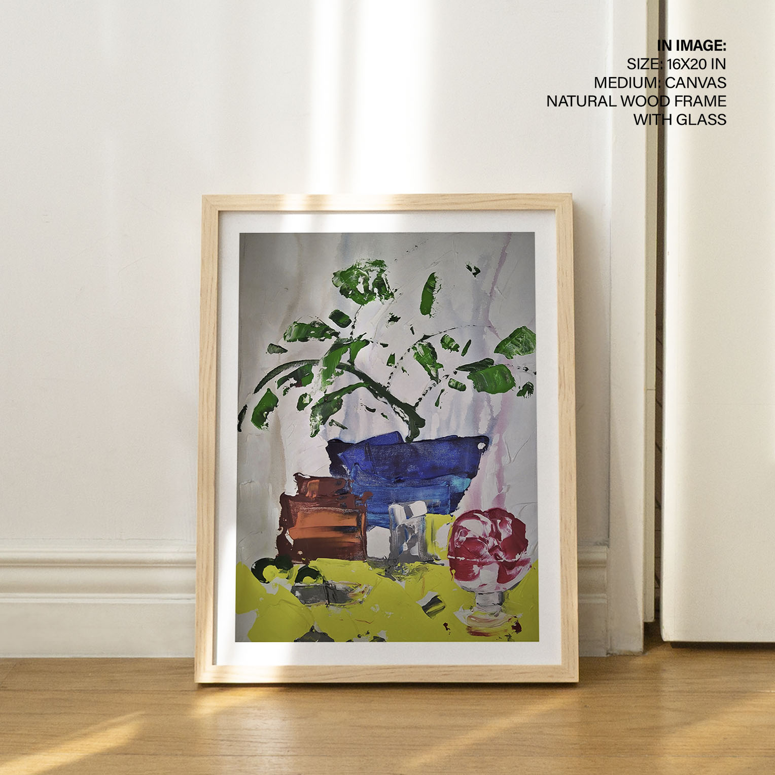 Abstract plant pot painting - Wall Art - 10+ Sizes, 50+ Frames, Museum ...
