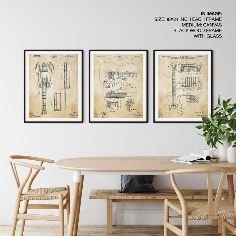 Set of 3 gun and bullet vintage - Wall Art, Hanging Wall Decor, Home ...