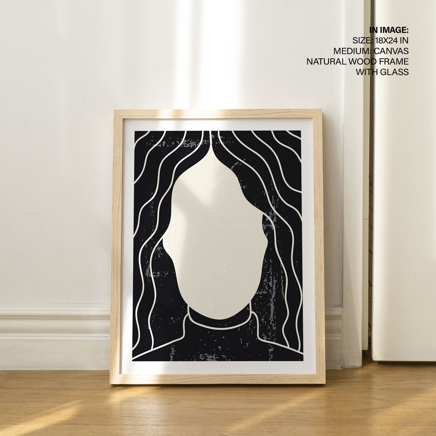 Abstract aesthetic woman face figure - Wall Art - 10+ Sizes, 50+ Frames ...