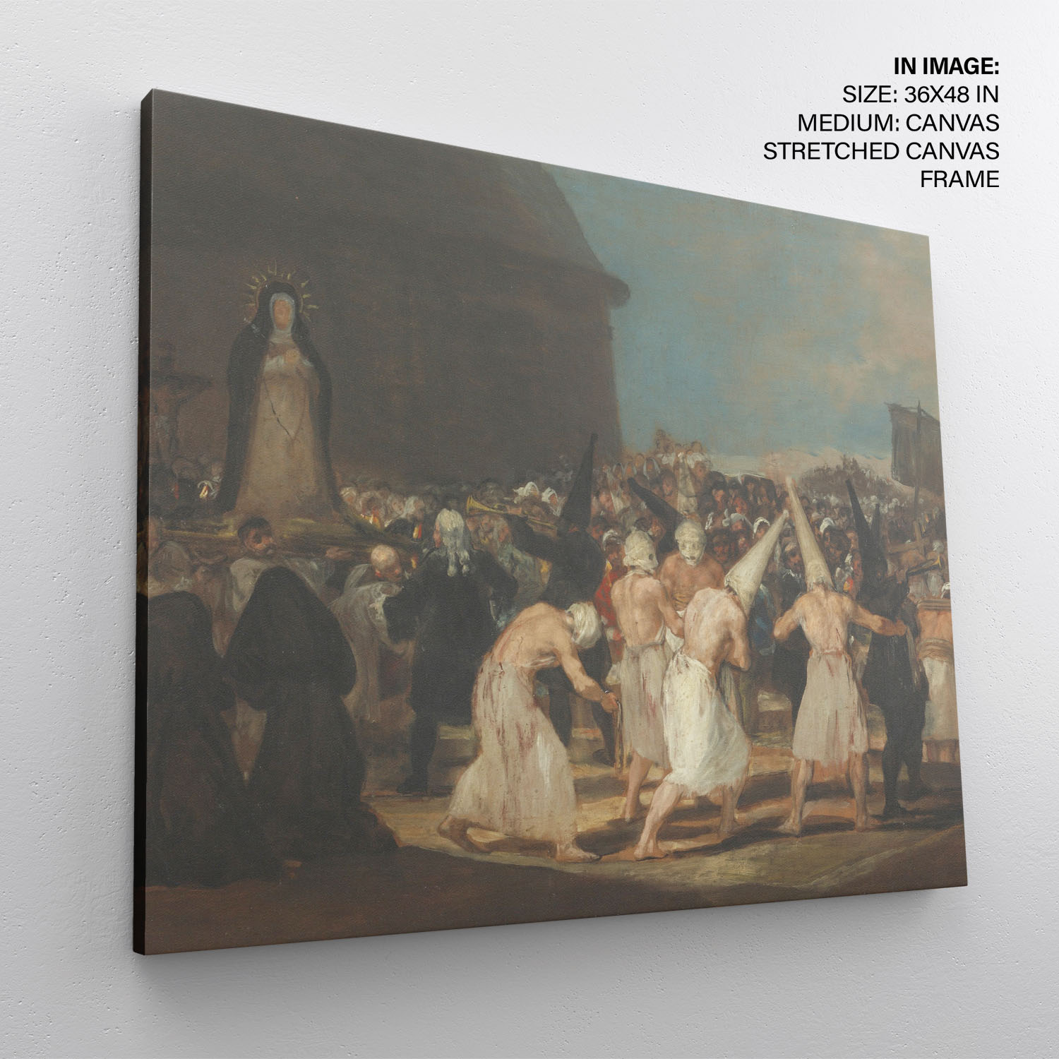A procession of flagellants by Francisco Goya (1812-19) - Wall Art - 10 ...