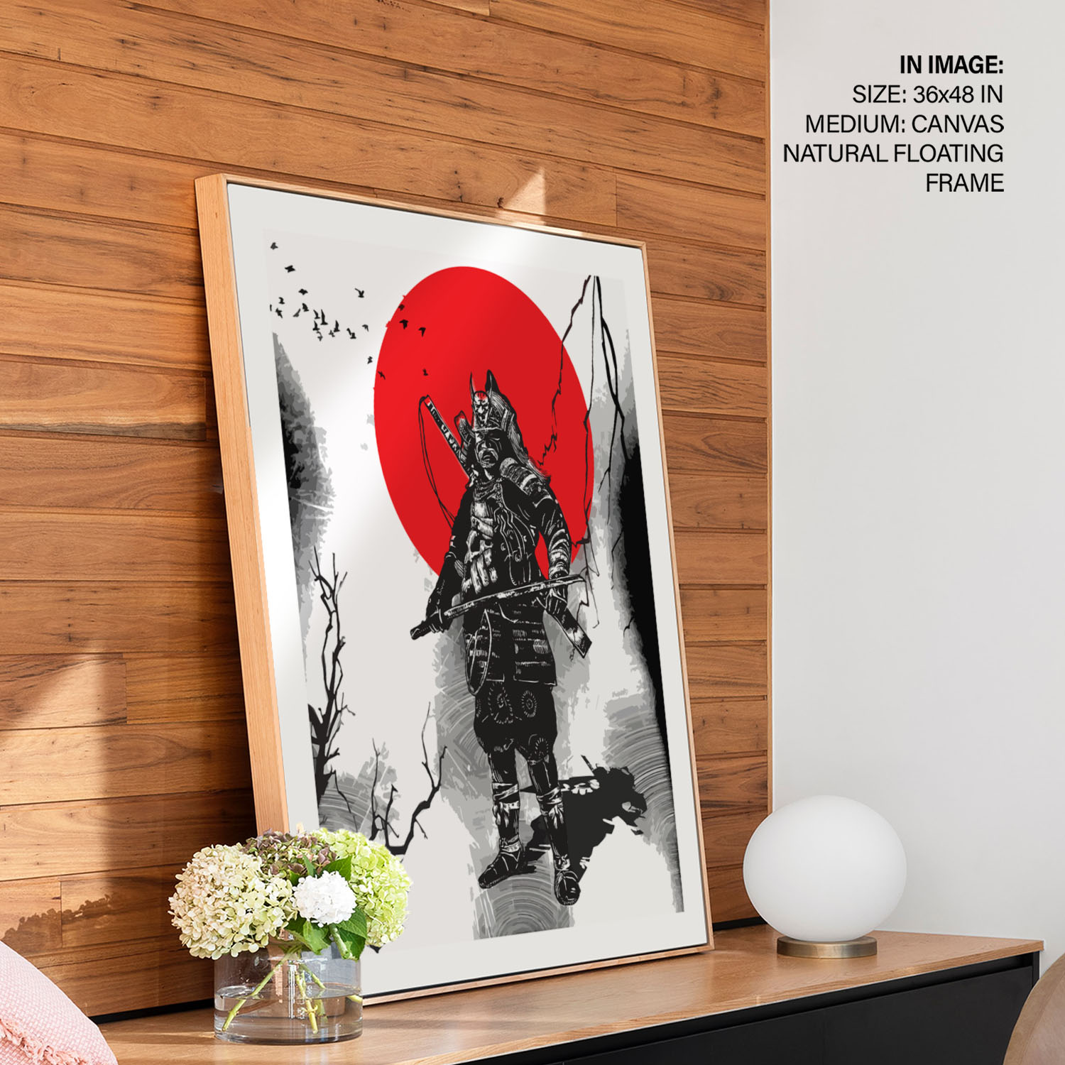 Japanese warrior samurai - Wall Art, Hanging Wall Decor, Home Decor ...