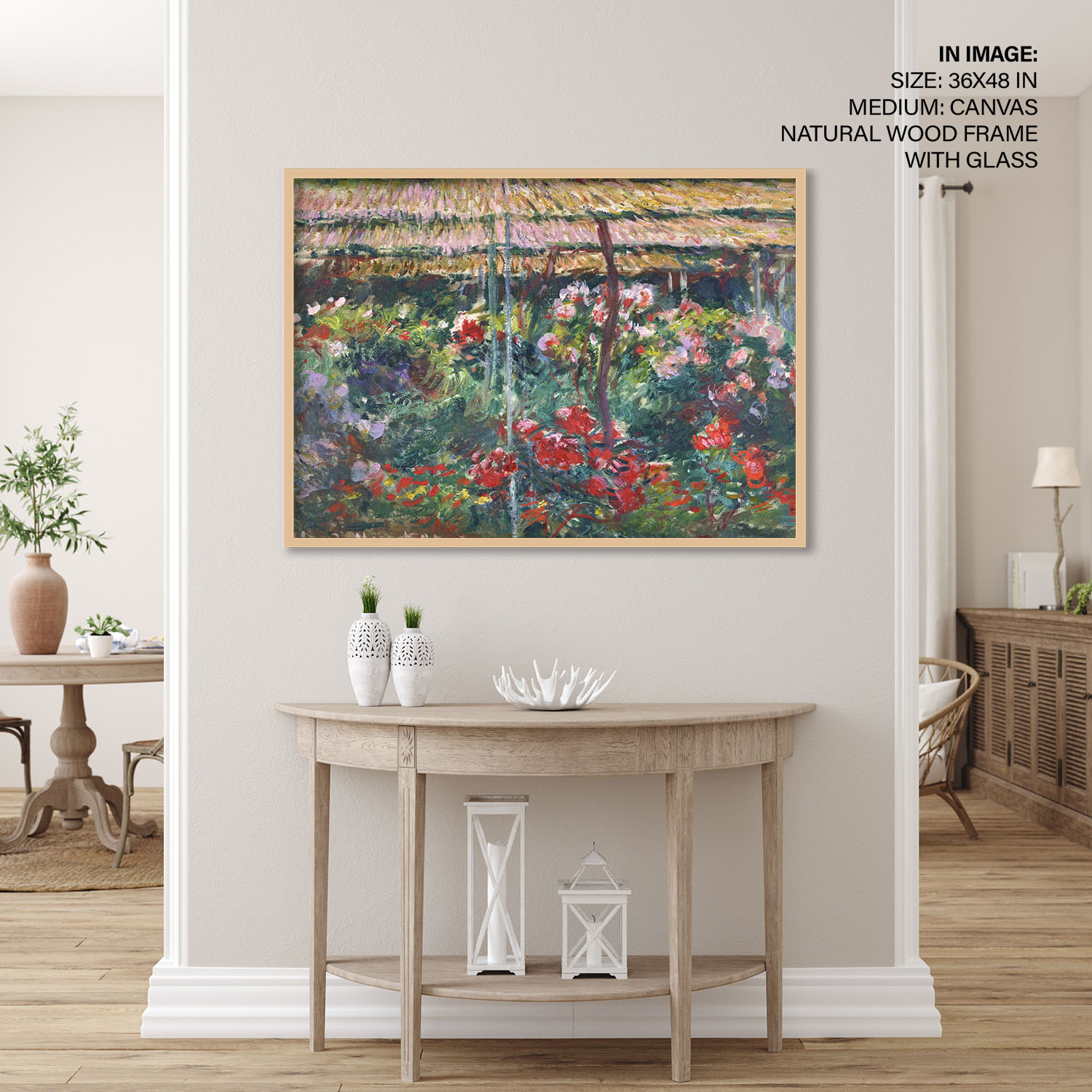 Peony garden by Claude Monet (1887) - Wall Art, Hanging Wall Decor ...