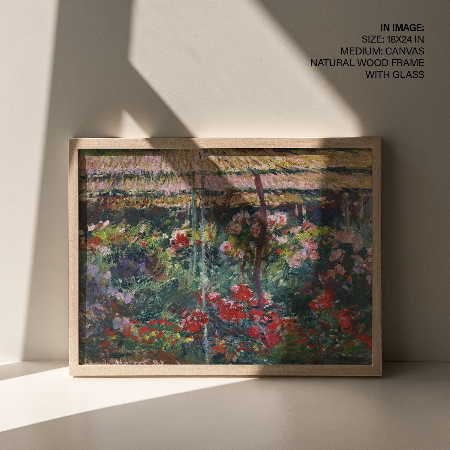 Peony garden by Claude Monet (1887) - Wall Art, Hanging Wall Decor ...