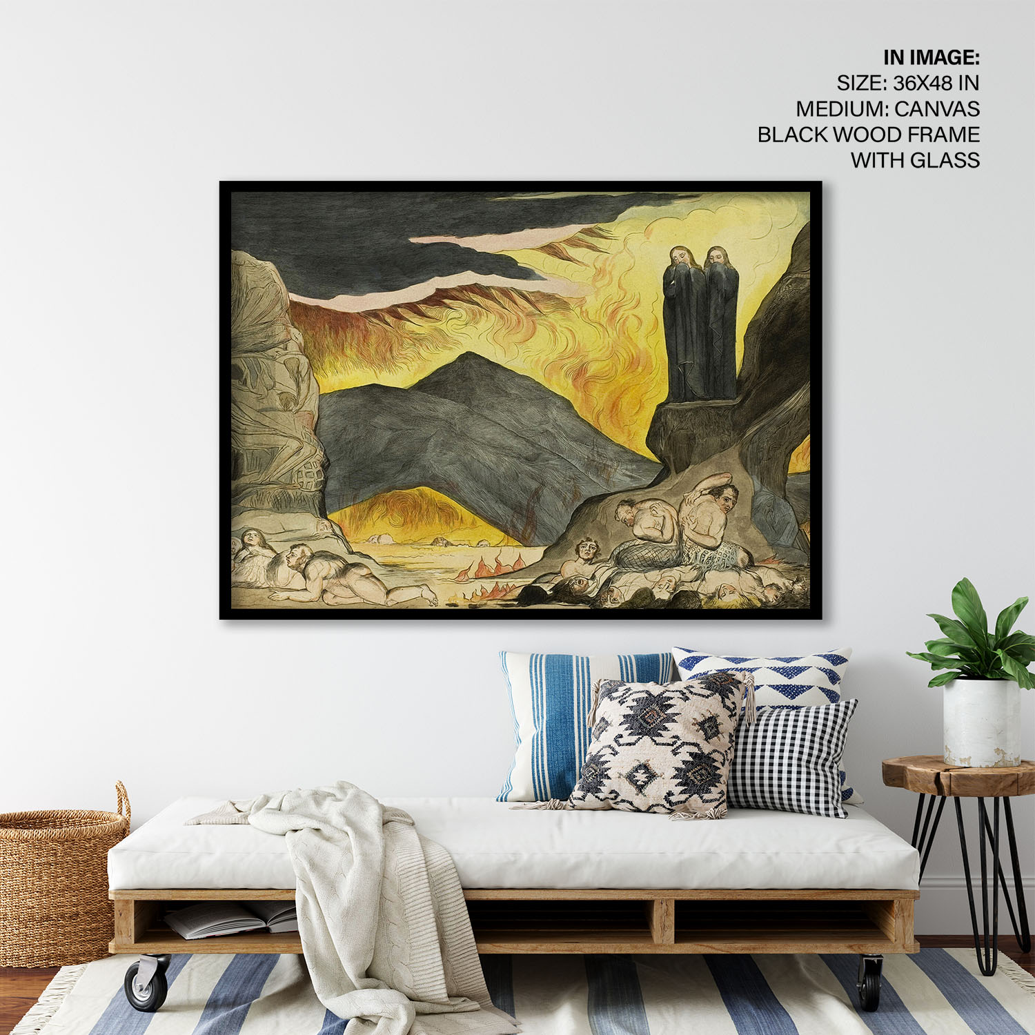 Framed Art | The circle of the falsifiers dante and virgil covering ...