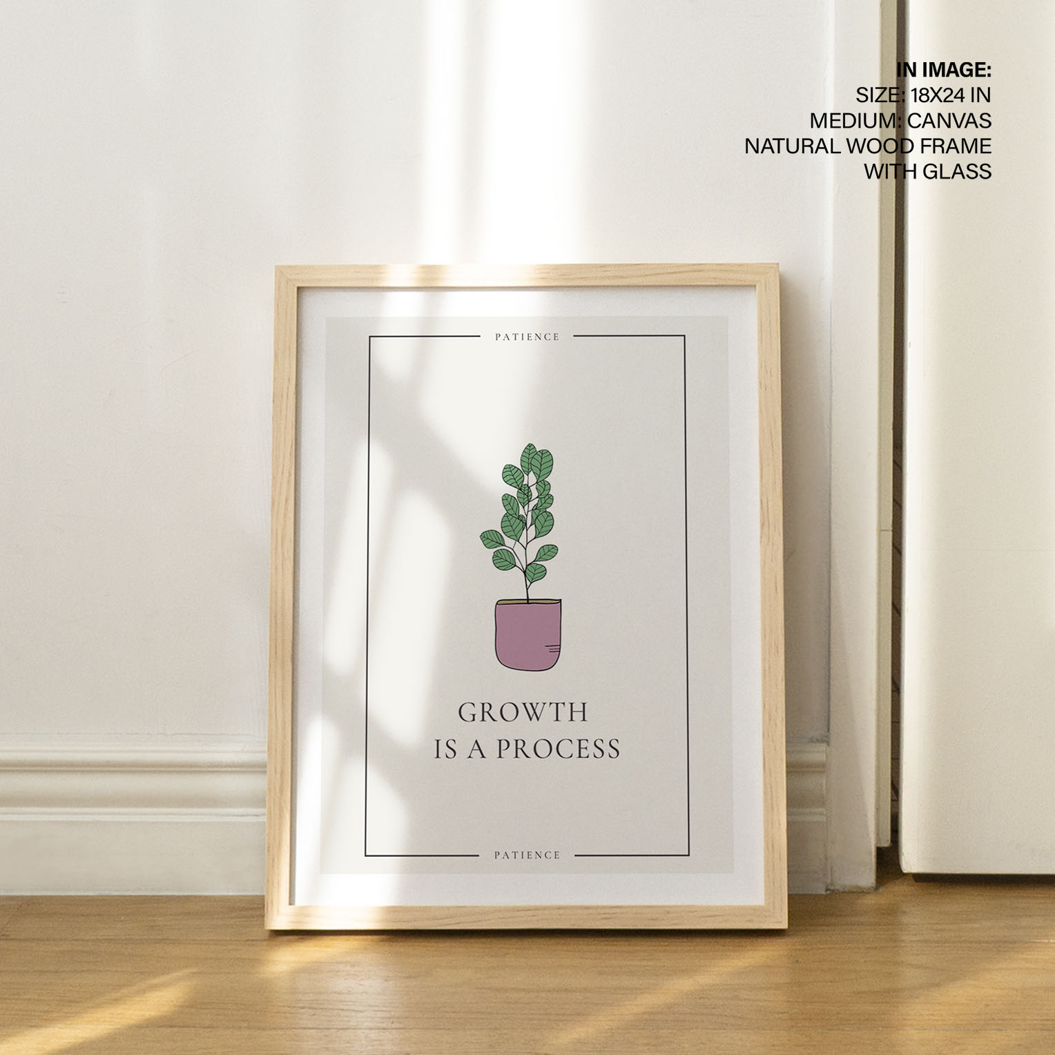 Growth is a process - Wall Art, Hanging Wall Decor, Home Decor ...