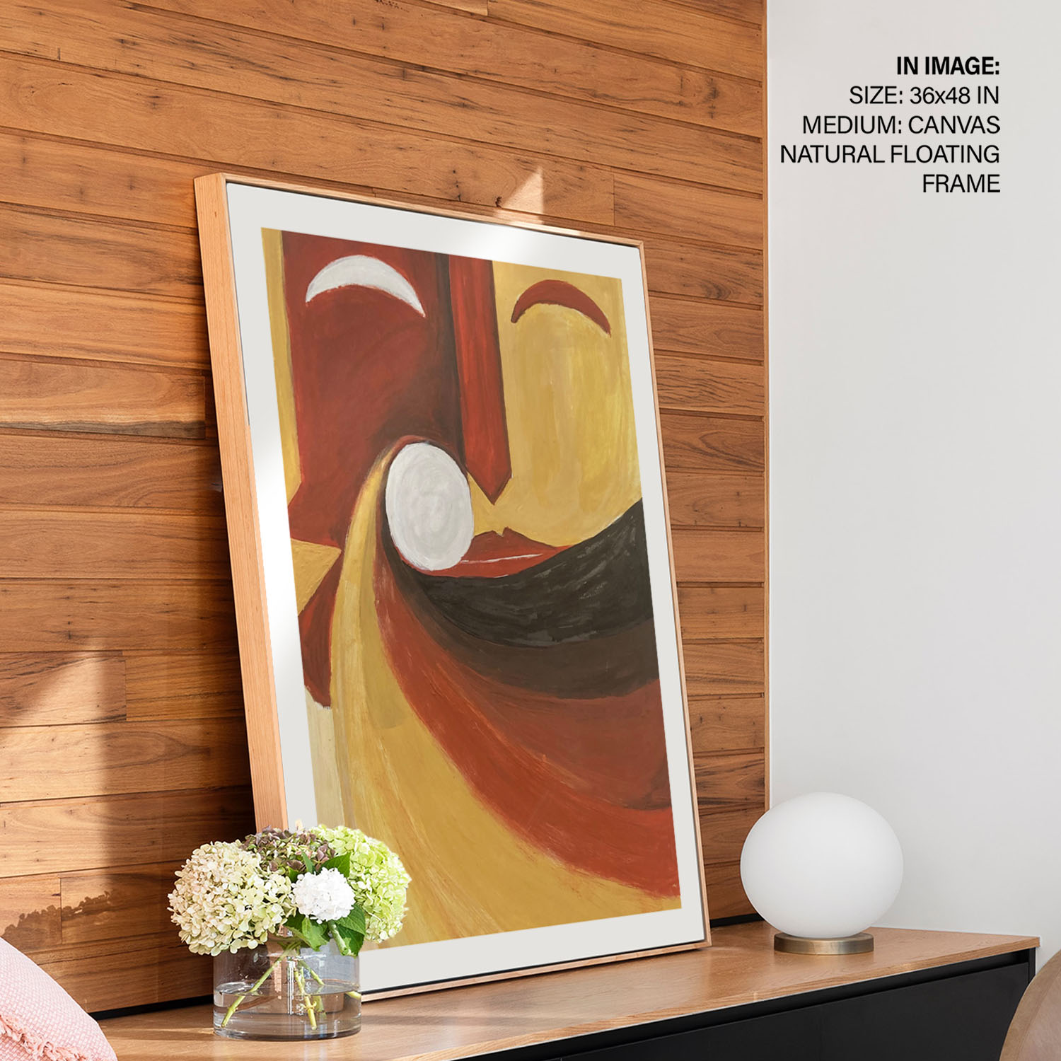 Abstract figures painting - Wall Art - 10+ Sizes, 50+ Frames, Museum ...