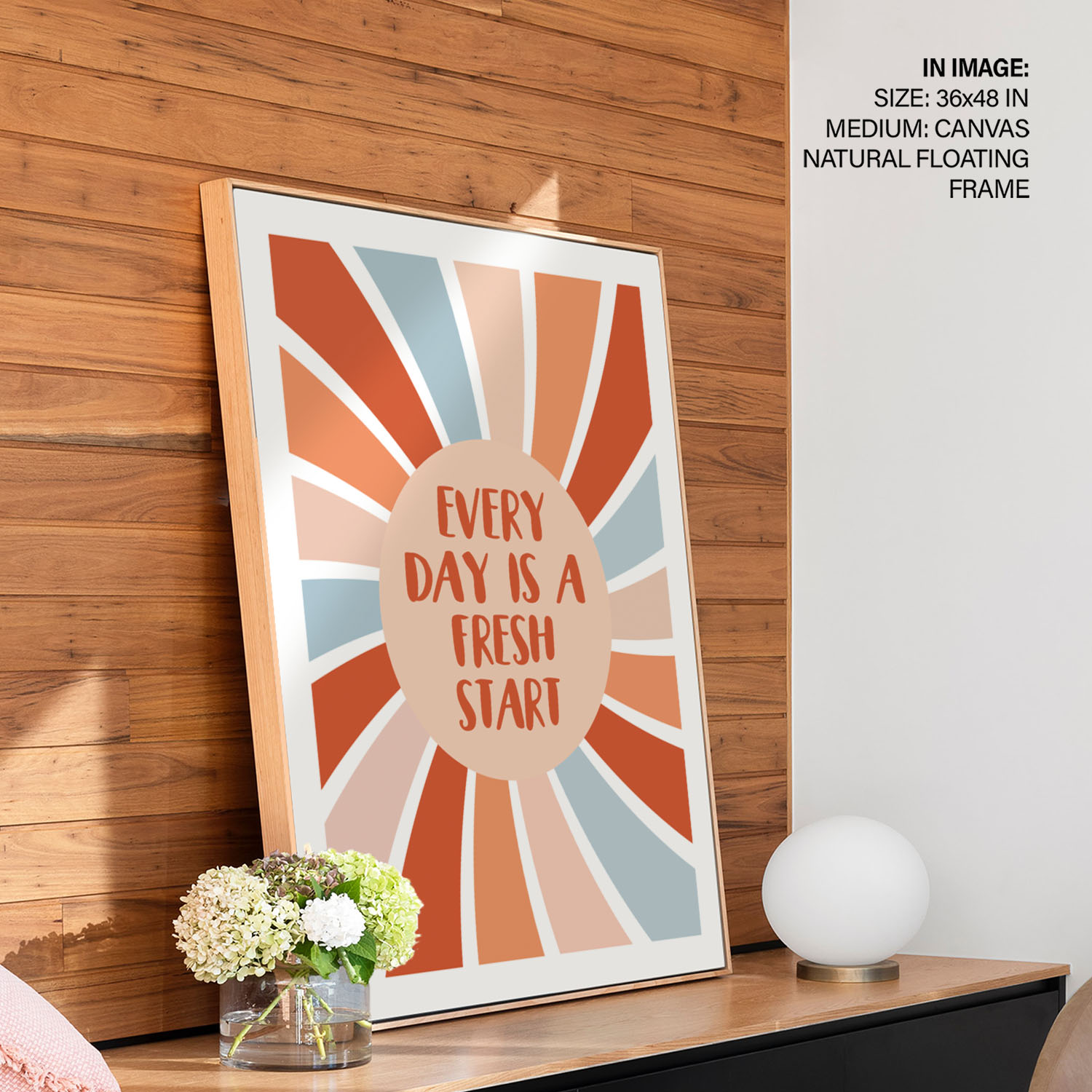 Every day is a fresh start - quotes, motivational, decor - Wall Art ...