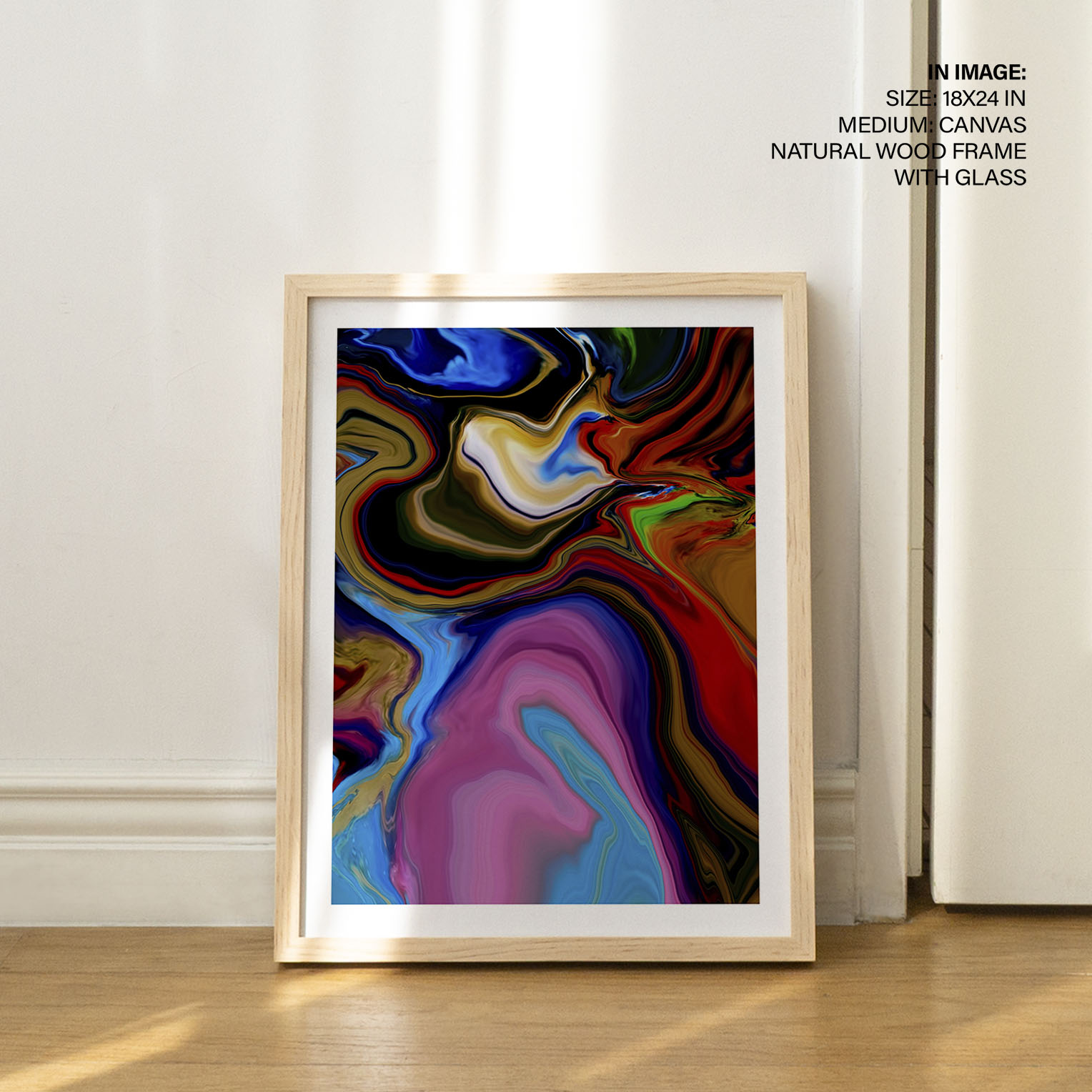 Colorful tsunami abstract painting - Wall Art, Hanging Wall Decor, Home ...