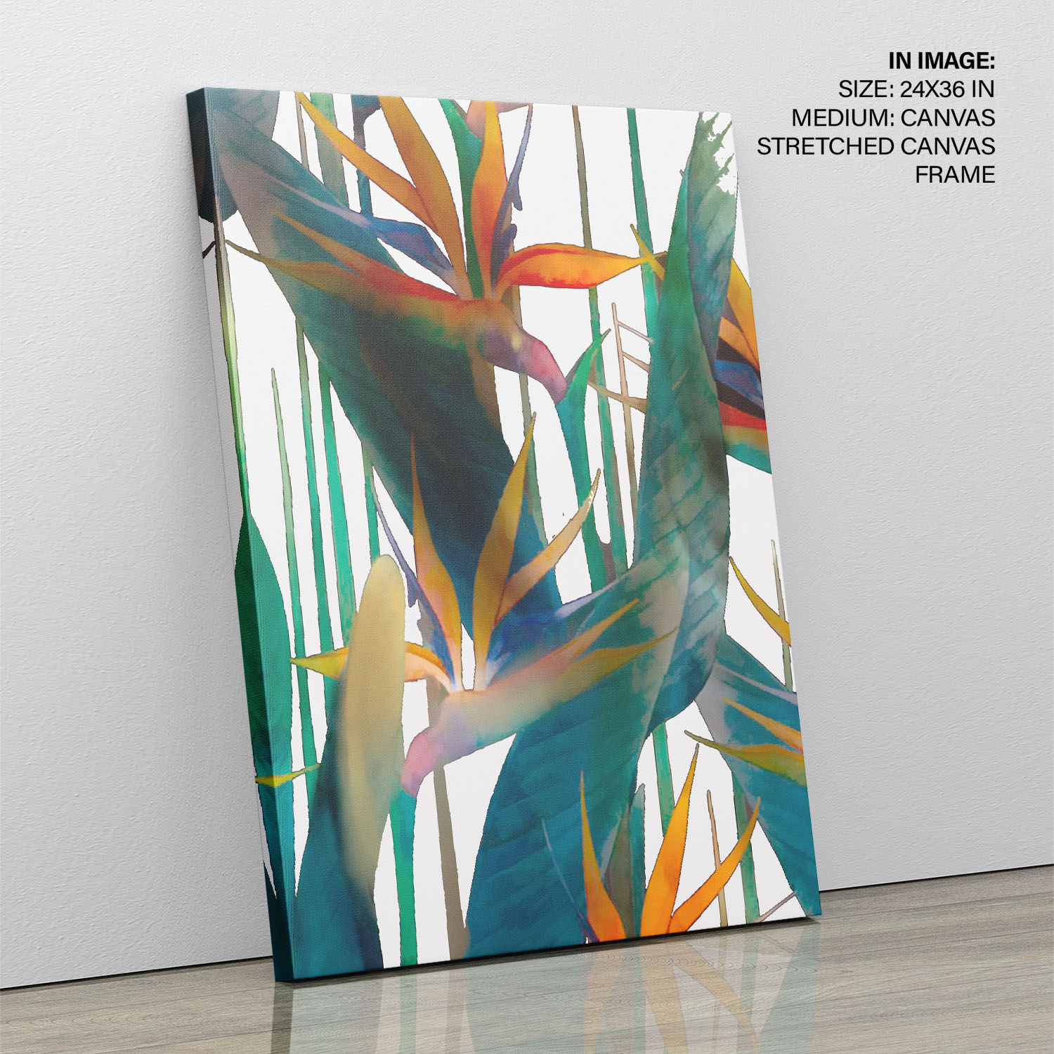 Abstract minimalistic botanical flowers - Wall Art Decor, Framed ...