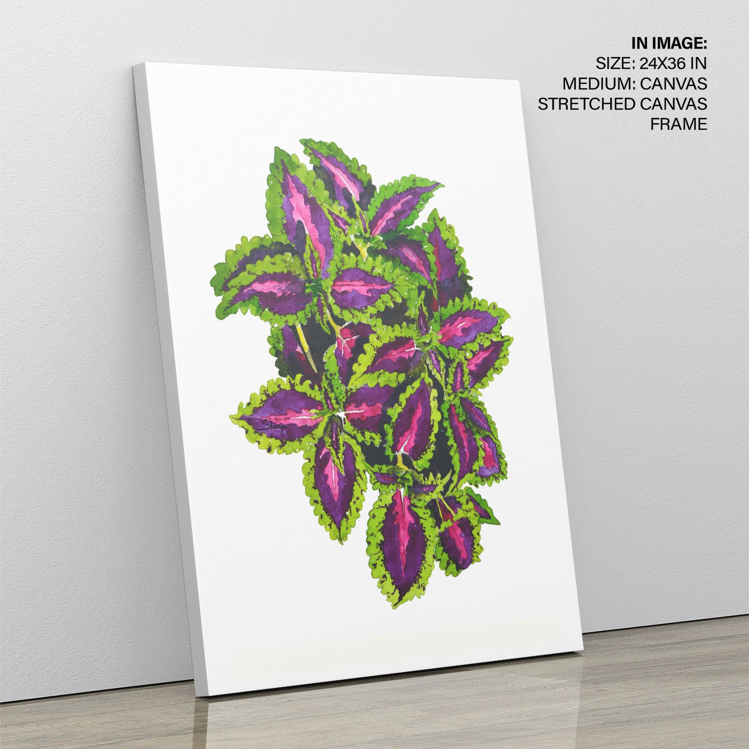 Coleus botanical - Wall Art, Hanging Wall Decor, Home Decor - BestOfBharat