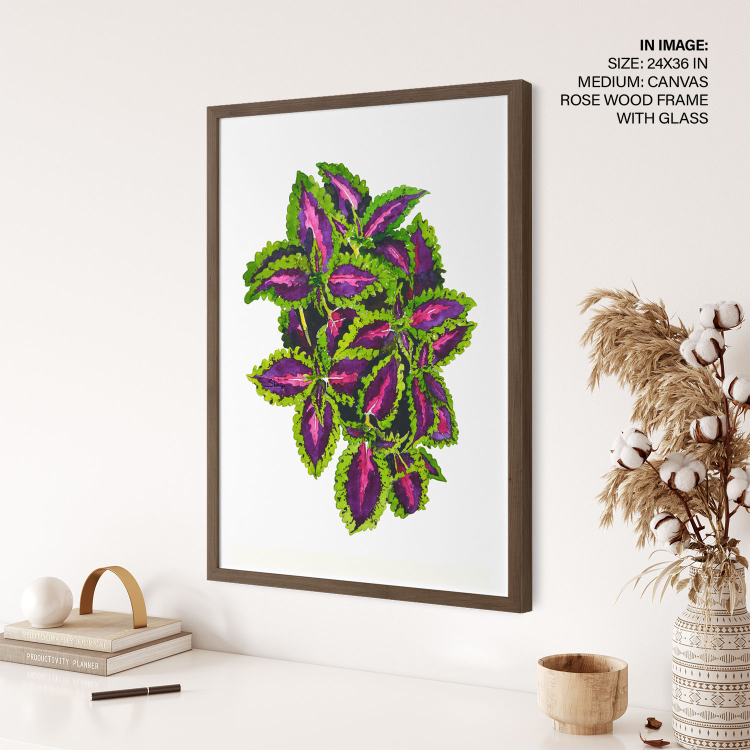 Coleus botanical - Wall Art, Hanging Wall Decor, Home Decor - BestOfBharat