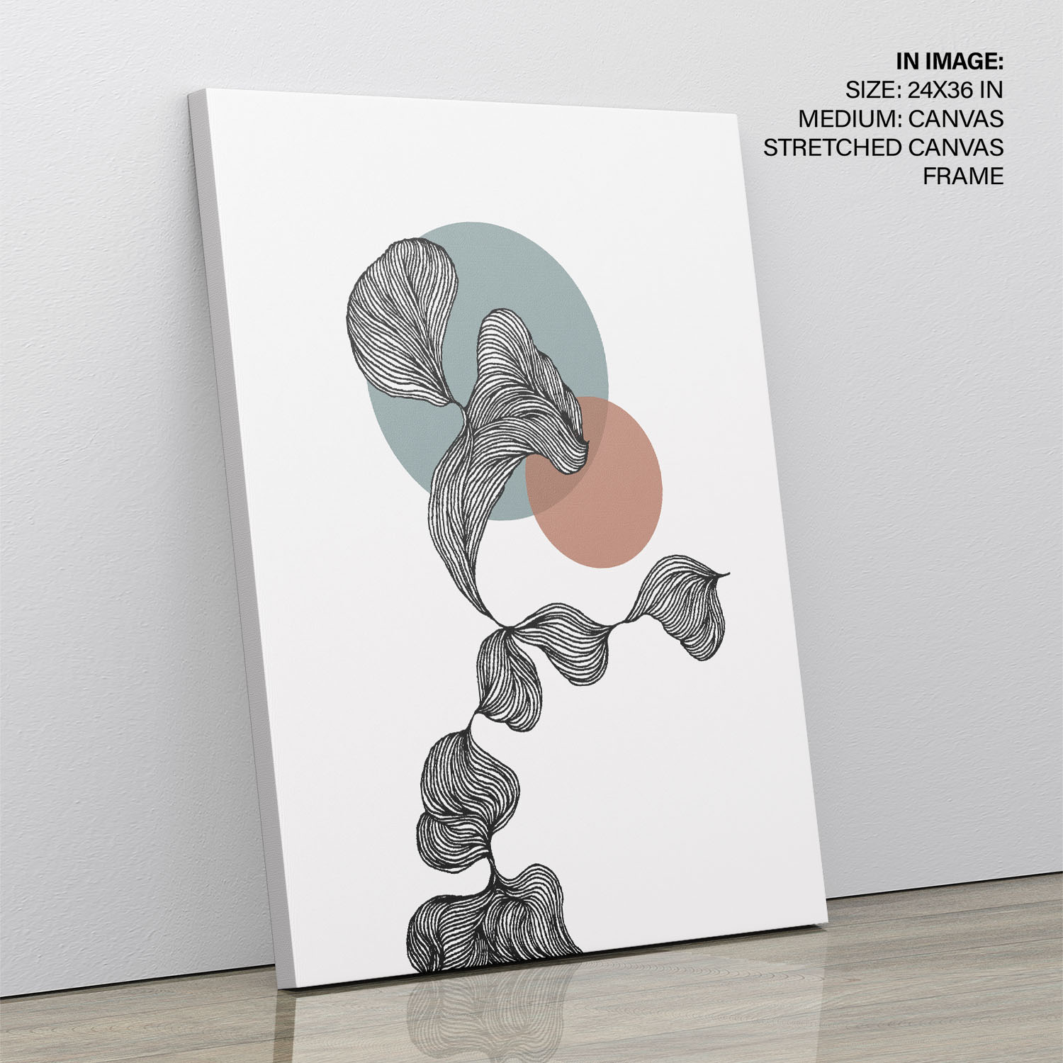 Abstract mosaic line drawing plant - Wall Art - 10+ Sizes, 50+ Frames ...