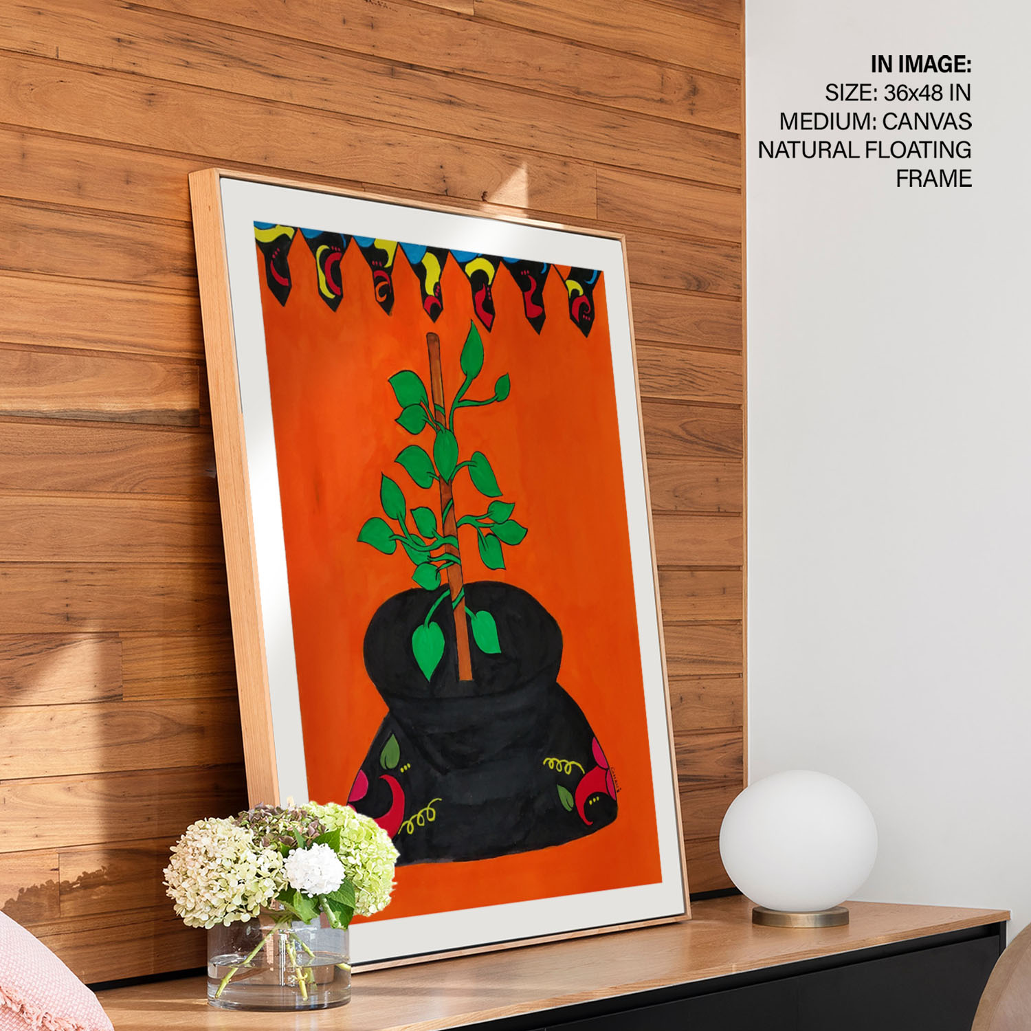 Abstract plant pot - Wall Art - 10+ Sizes, 50+ Frames, Museum Quality ...