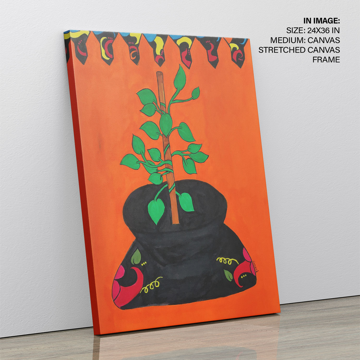 Abstract plant pot - Wall Art - 10+ Sizes, 50+ Frames, Museum Quality ...