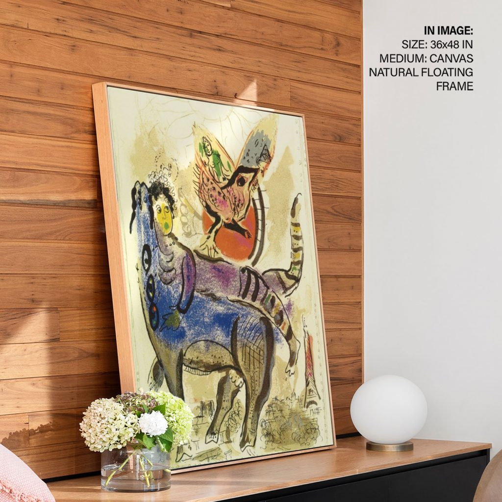 A blue cow by Marc Chagall (1967) - Wall Art - 10+ Sizes, 50+ Frames ...
