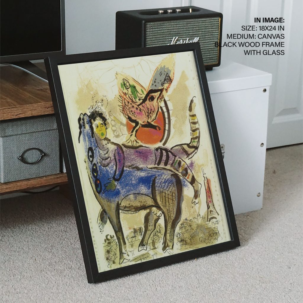 A blue cow by Marc Chagall (1967) - Wall Art - 10+ Sizes, 50+ Frames ...