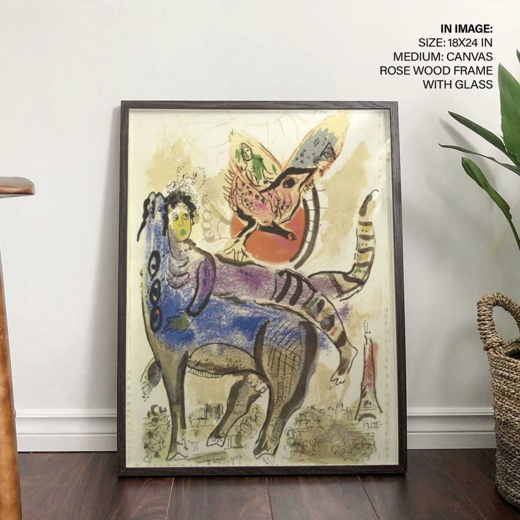 A blue cow by Marc Chagall (1967) - Wall Art - 10+ Sizes, 50+ Frames ...