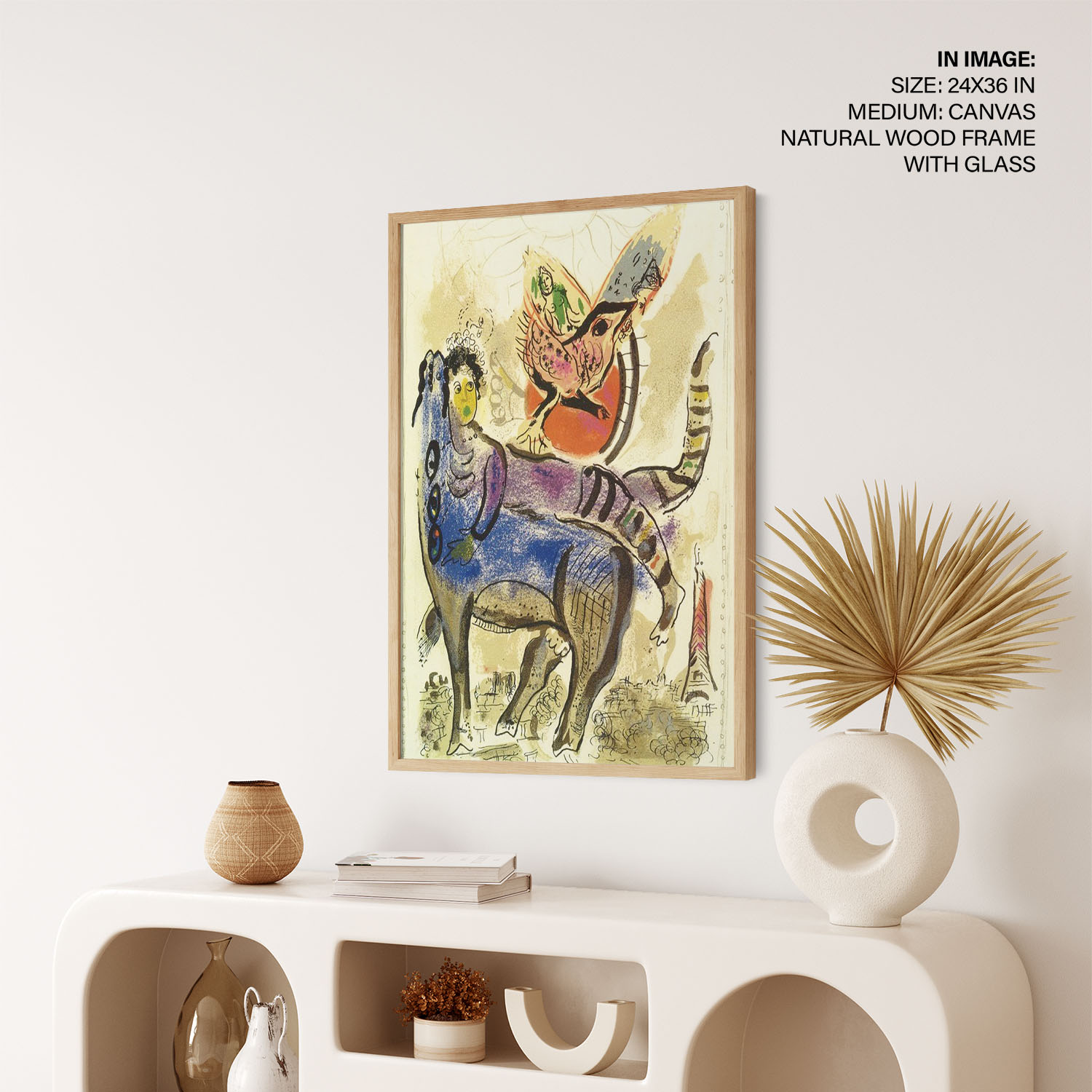 A blue cow by Marc Chagall (1967) - Wall Art - 10+ Sizes, 50+ Frames ...