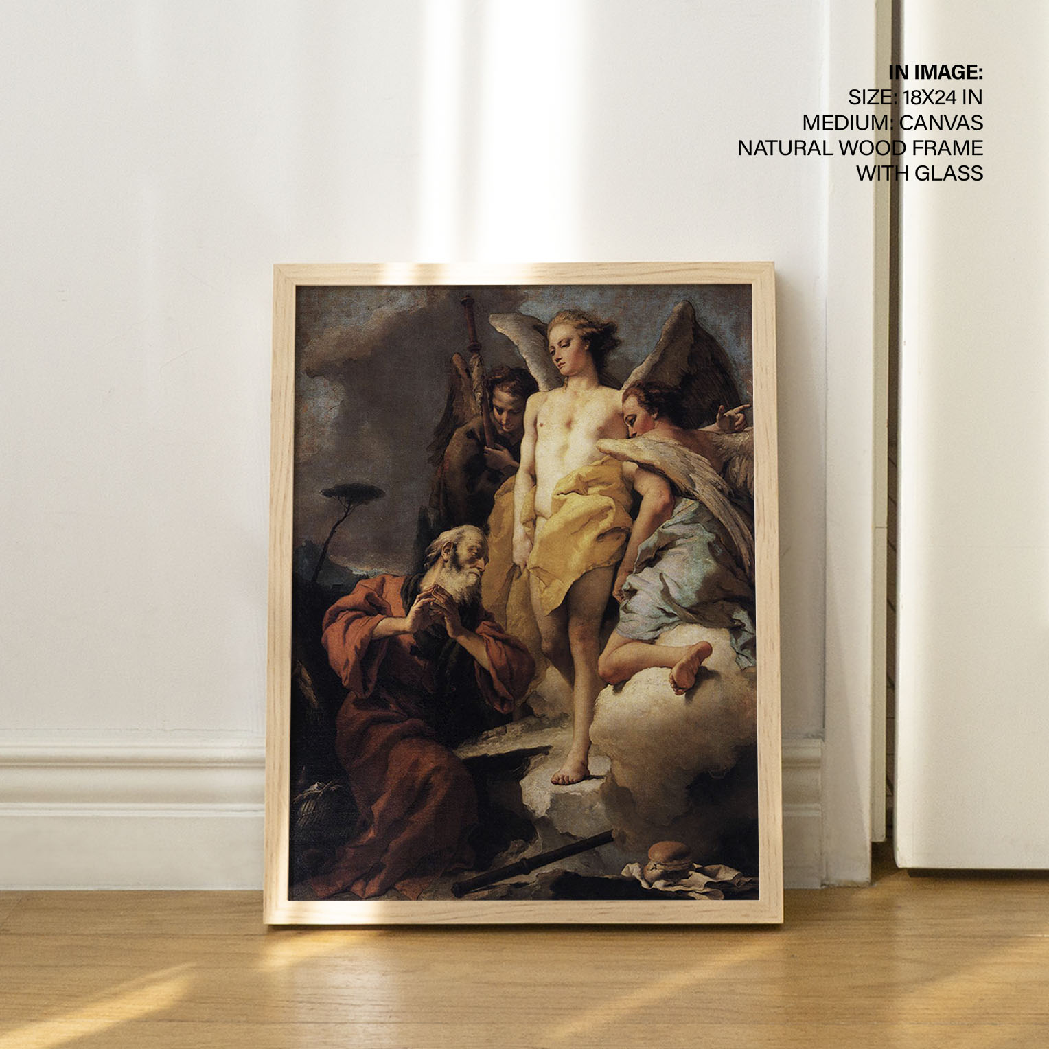 Abraham and the three angels by Giovanni Battista Tiepolo (1770) - Wall Art - 10+ Sizes, 50 ...