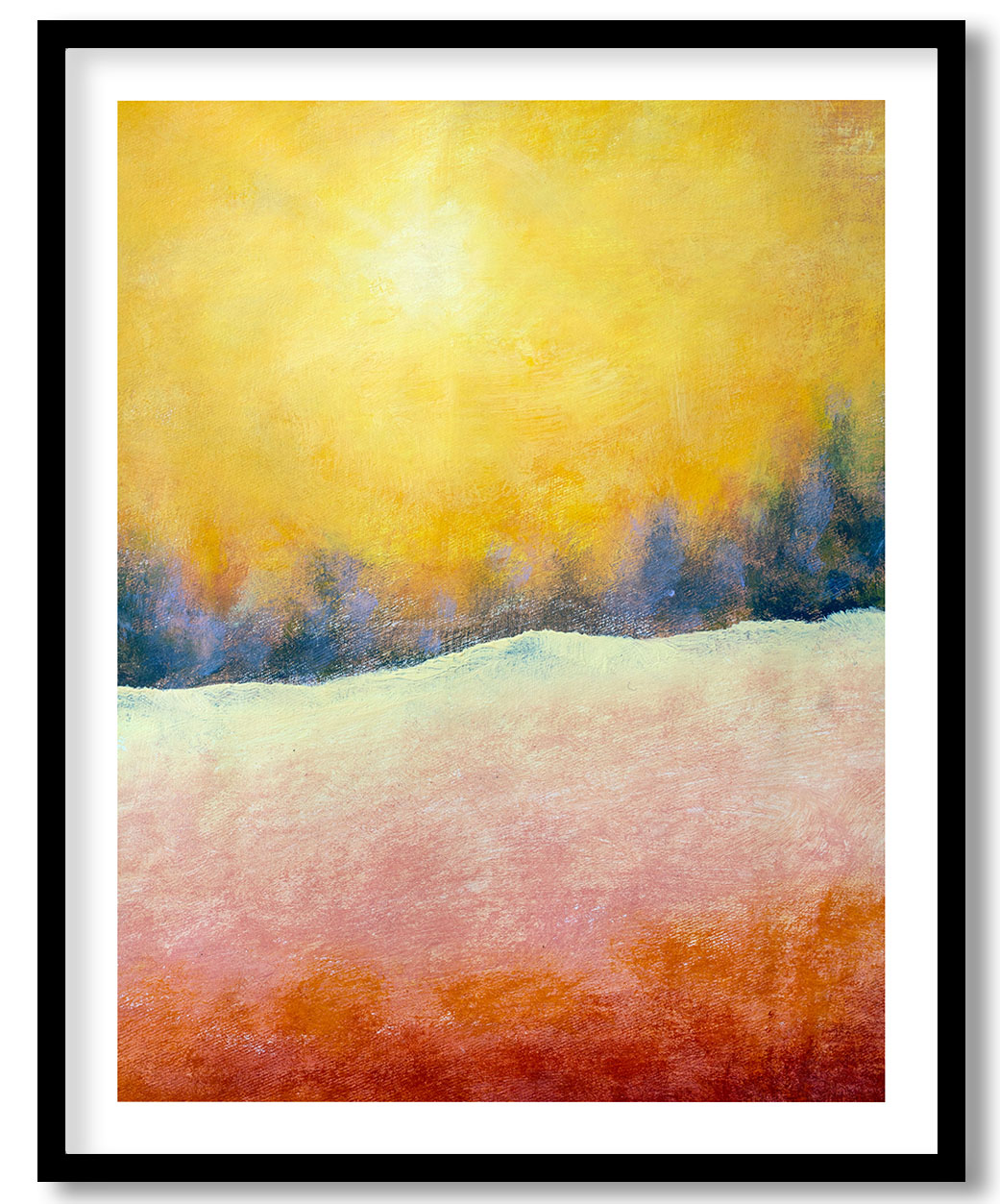 Abstract sunny day landscape painting - BestOfBharat