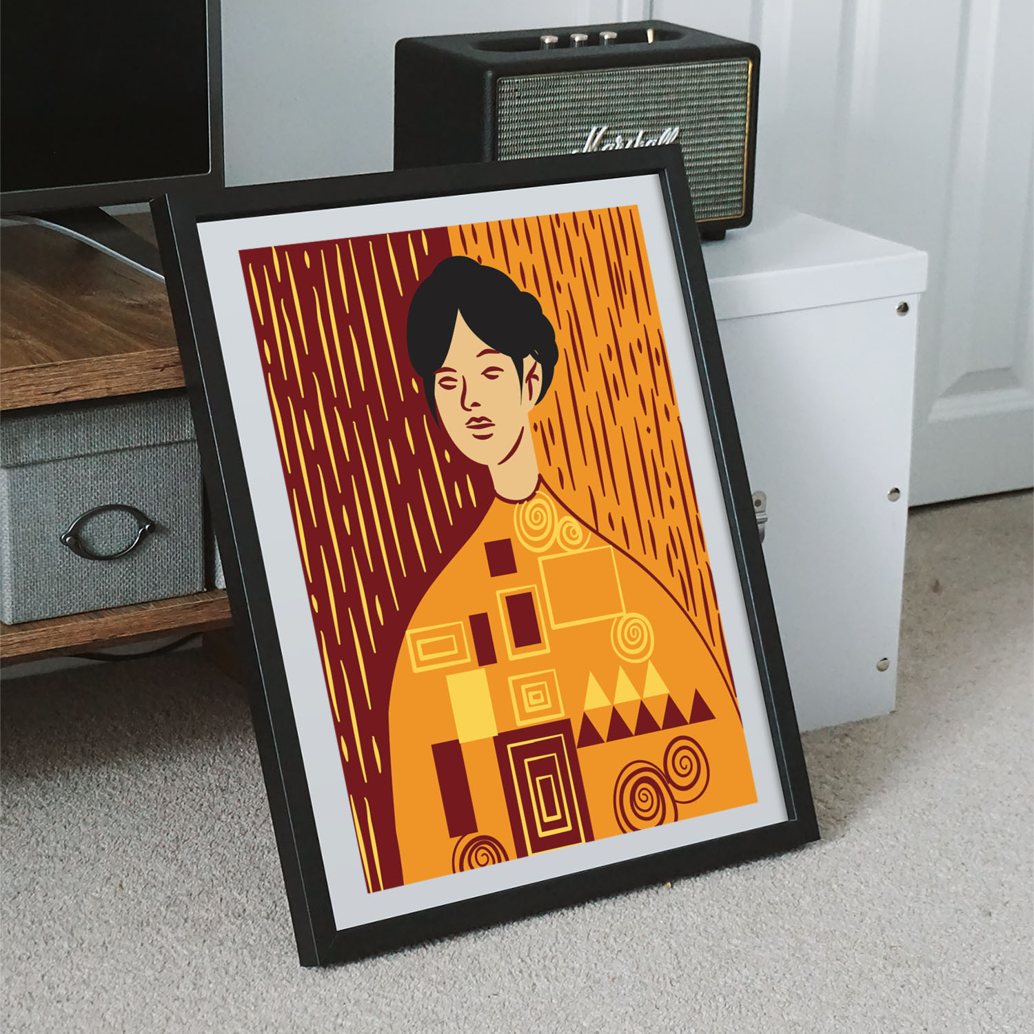 Abstract Potrait - Wall Art - 10+ Sizes, 50+ Frames, Museum Quality ...