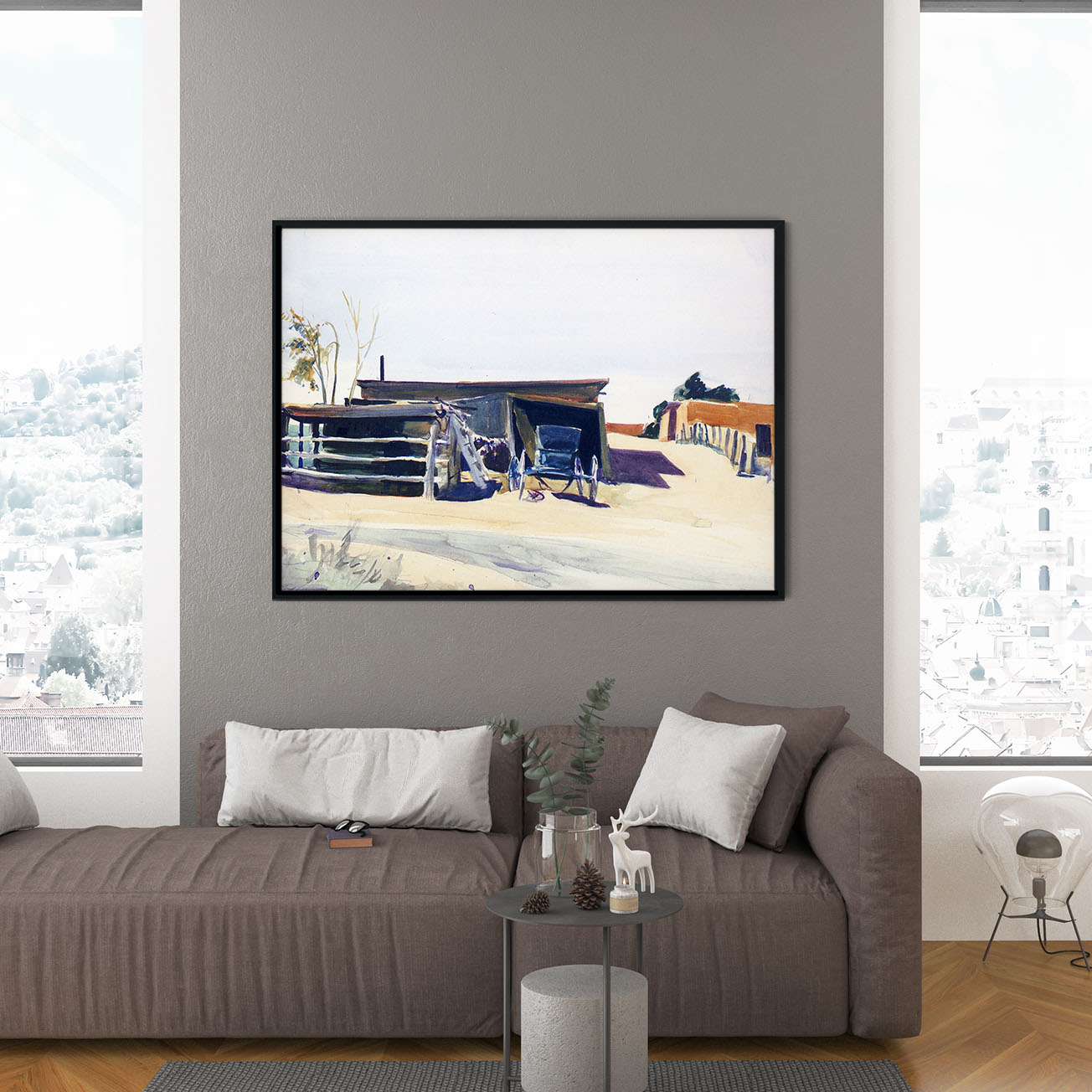 Adobes and shed by Edward Hopper (1925) - Wall Art - 10+ Sizes, 50 ...