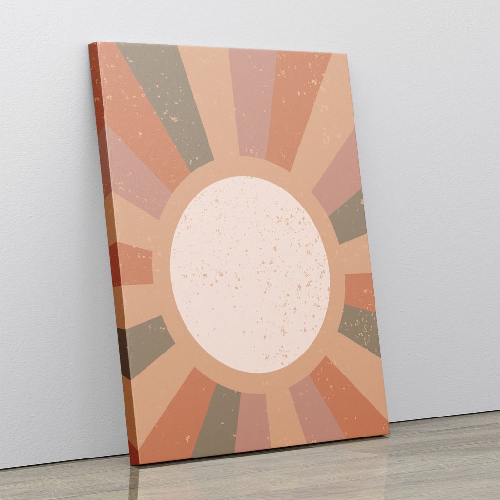 Abstract Boho Sun Rays - Wall Art - 10+ Sizes, 50+ Frames, Museum ...