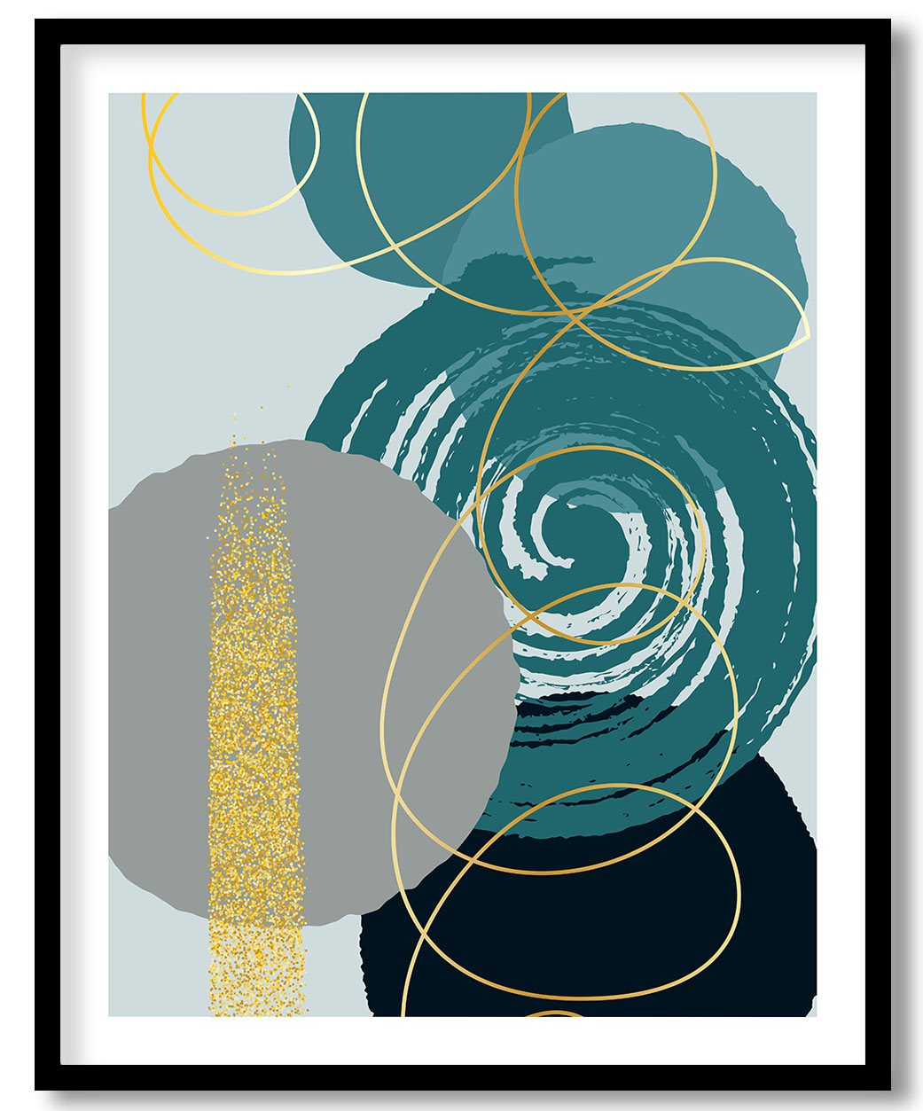 Abstract Paint Splotches - Wall Art, Hanging Wall Decor, Home Decor ...