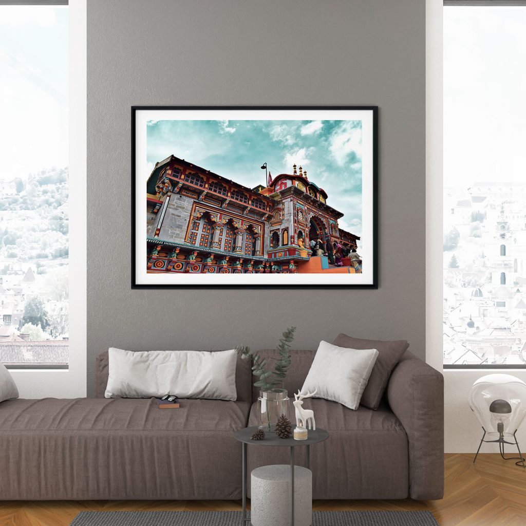 Shree Badrinath Temple - Wall Art, Hanging Wall Decor, Home Decor ...