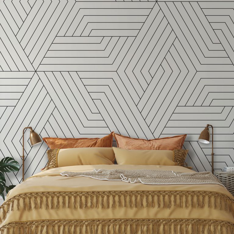 Linear Geometry - Wall Mural, PVC free Wall Covering - Non Toxic Wall ...