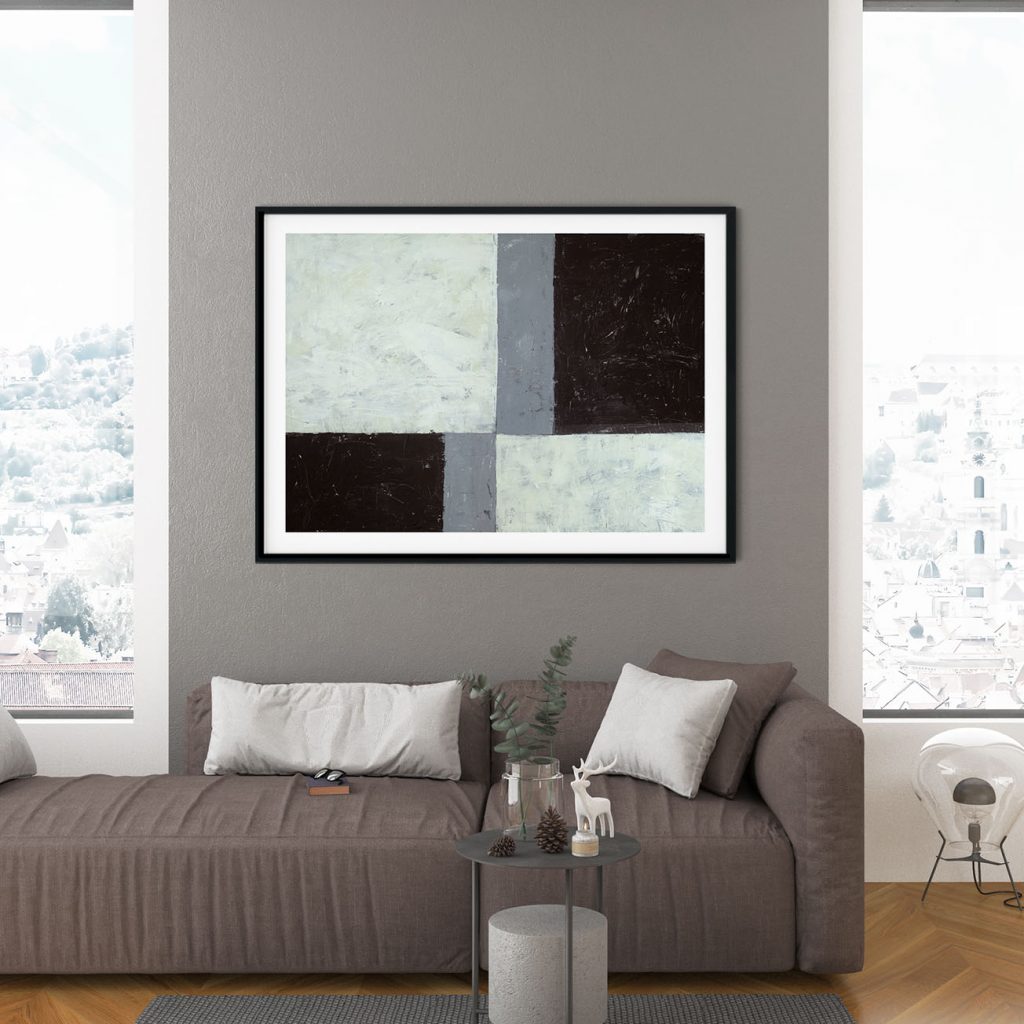 Monochromed Blocks - Wall Art, Hanging Wall Decor, Home Decor ...