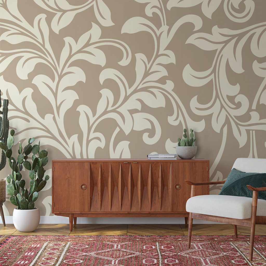 Curled Vine - Wall Mural, PVC free Wall Covering - Non Toxic Wall Paper ...