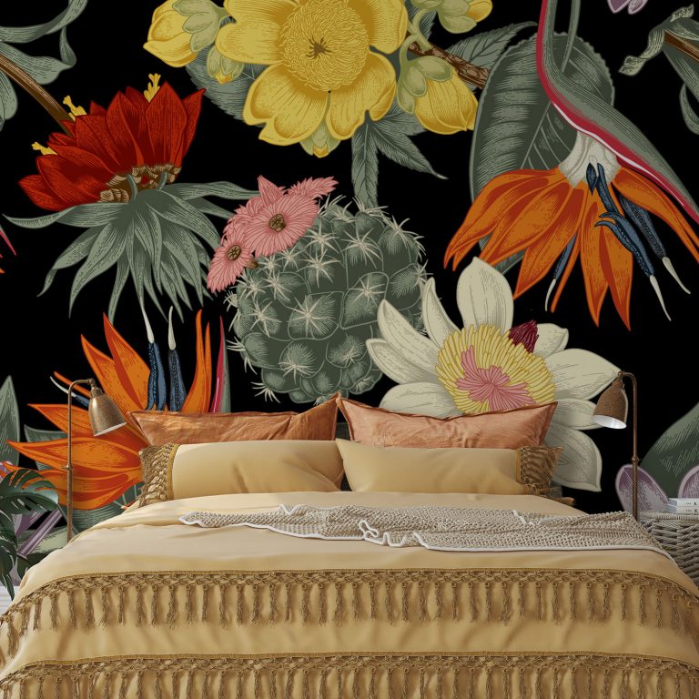 Wild Flowers - Wall Mural, PVC free Wall Covering - Non Toxic Wall ...