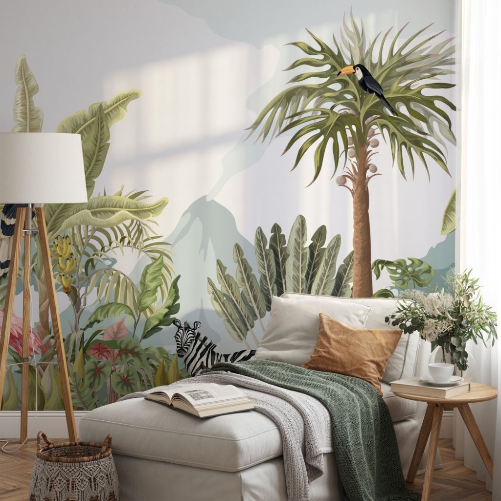 View Like A Zoo - Wall Mural, PVC free Wall Covering - Non Toxic Wall ...