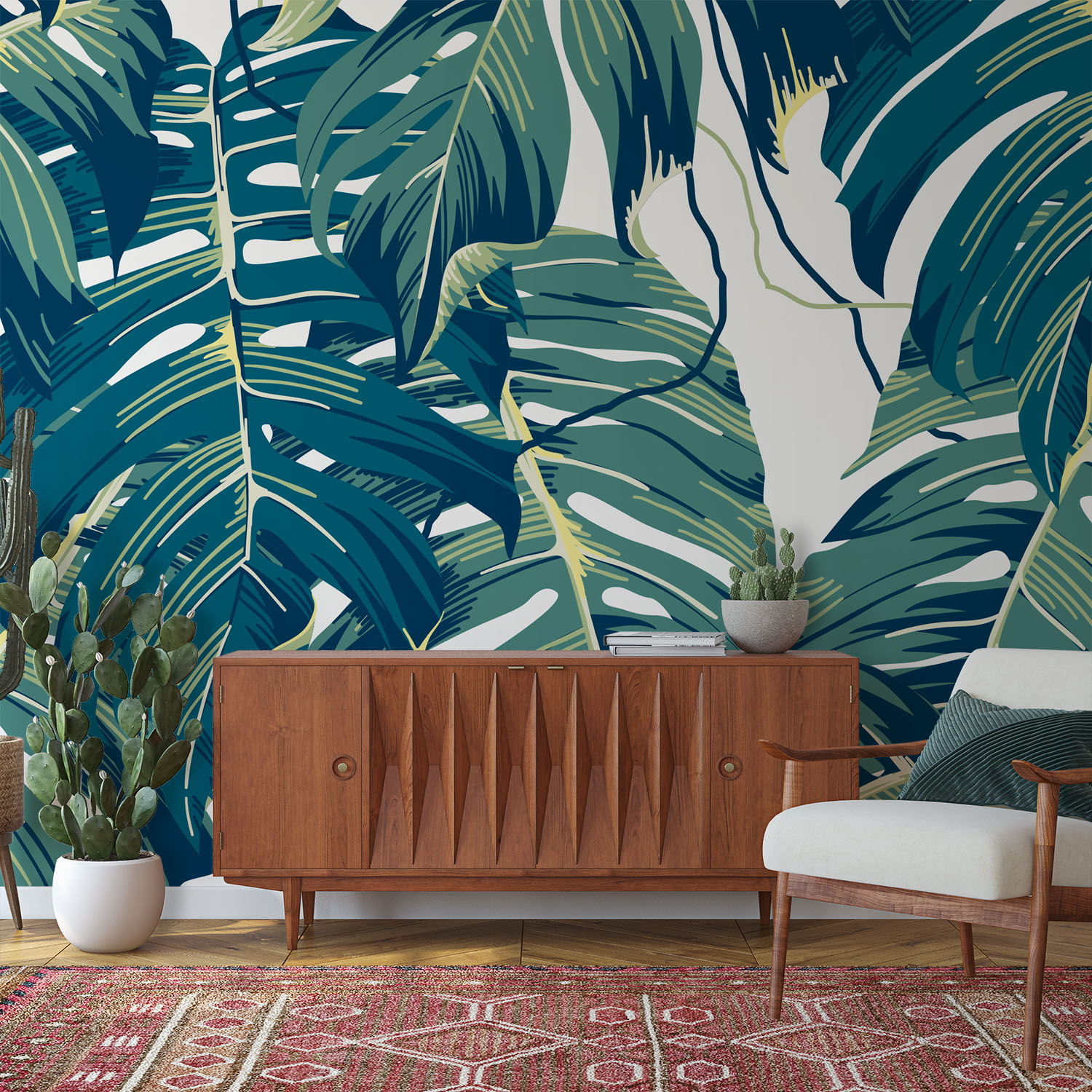Everywhere Tropical - Wall Mural, PVC free Wall Covering - Non Toxic ...