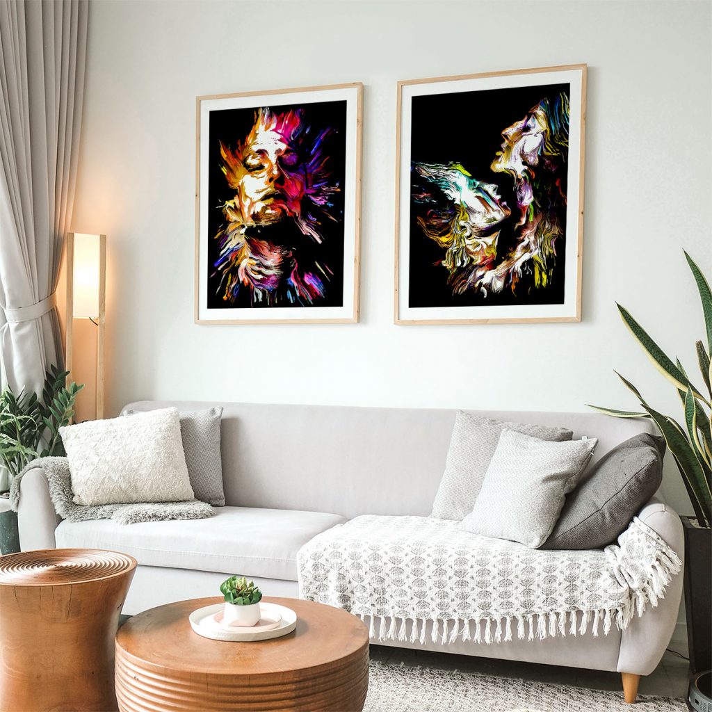 Frame Of Emotions - Wall Art Decor, Framed Painting, Home Decor ...