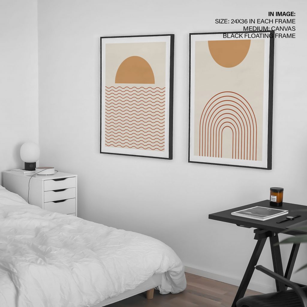 Boho line drawing abstract - Wall Art - Choose Size & Frames, Non Toxic ...