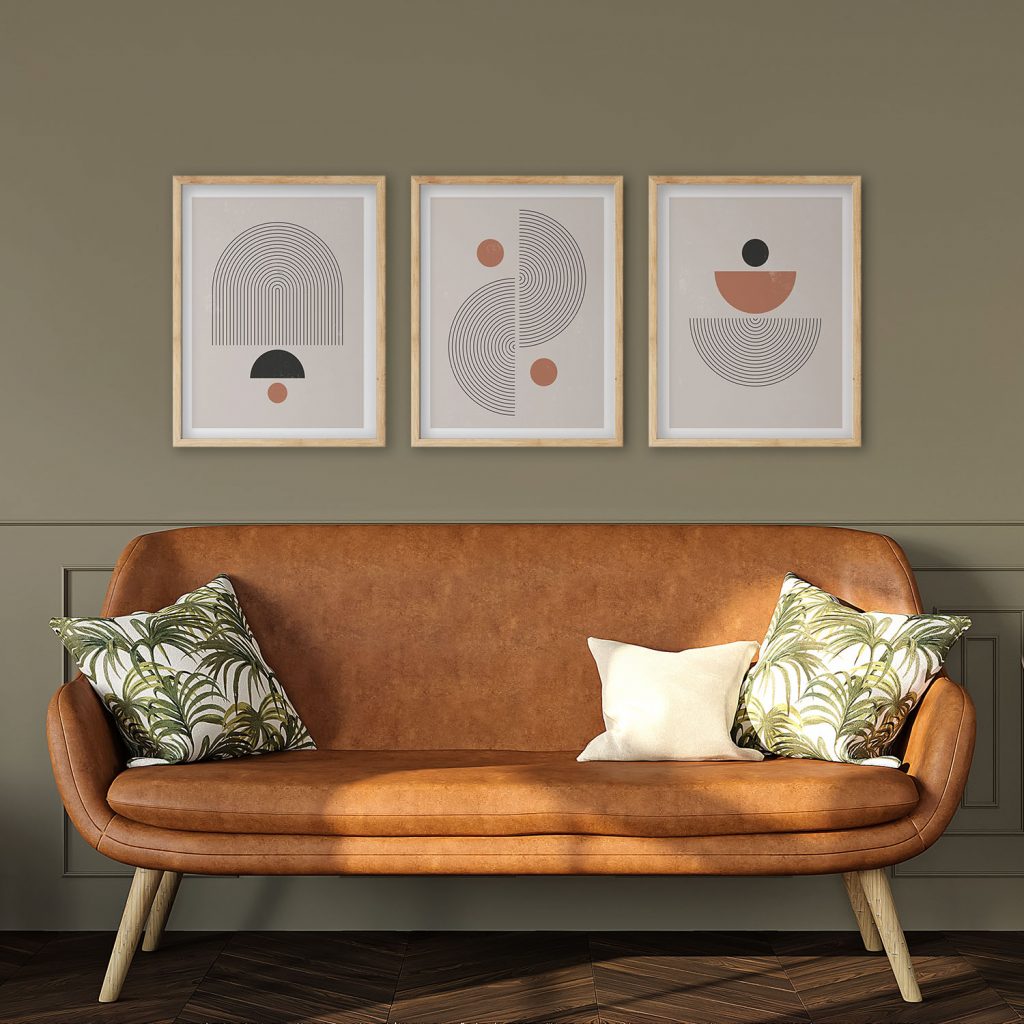 Boho Geometry - Wall Art - Choose Size & Frames, Non Toxic Home Decor ...